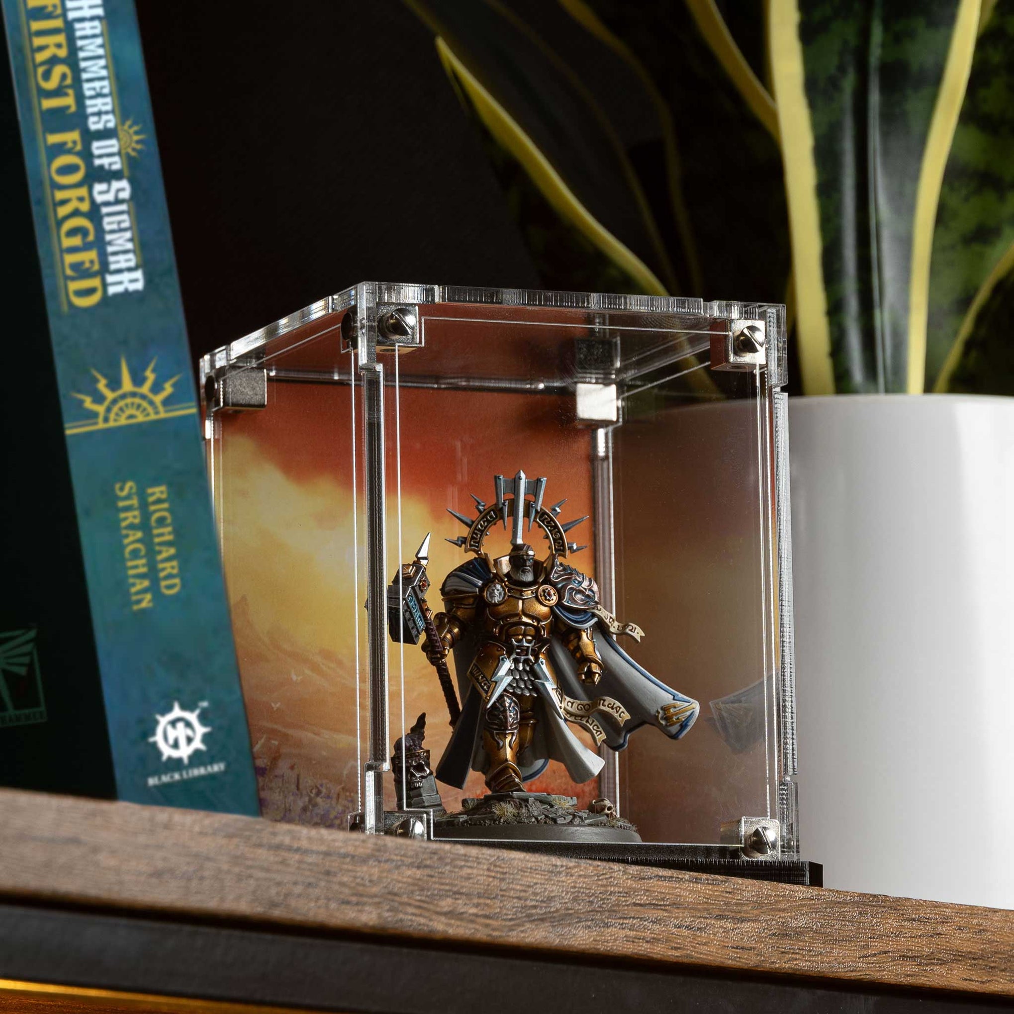 Display Case for Warhammer Miniature with Eternal Conflict Background ...