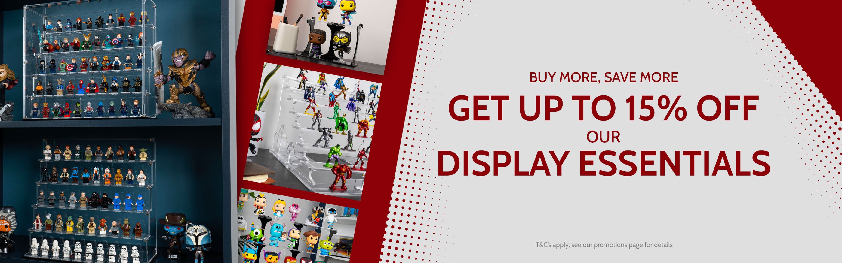 Display Cases and Stands For Pop Culture Collectables | Wicked Brick