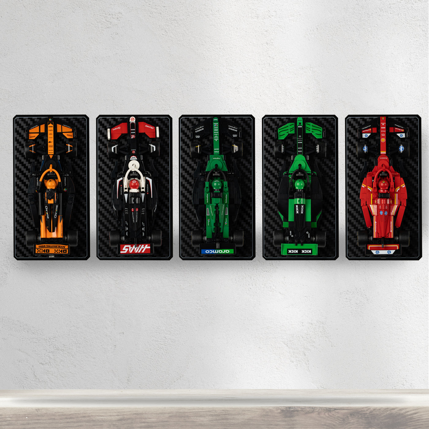 Wall Mountable Display Stand for LEGO Speed Champions Formula 1 Range ...