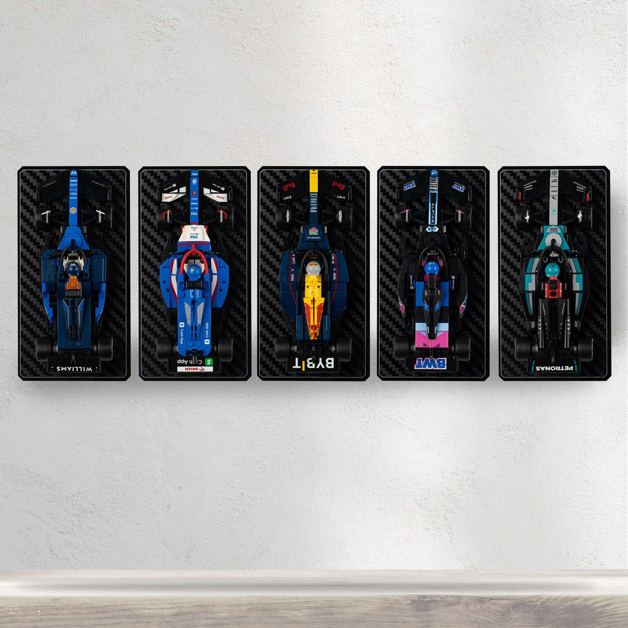 Wall Mountable Display Stand for LEGO Speed Champions Formula 1 Range ...