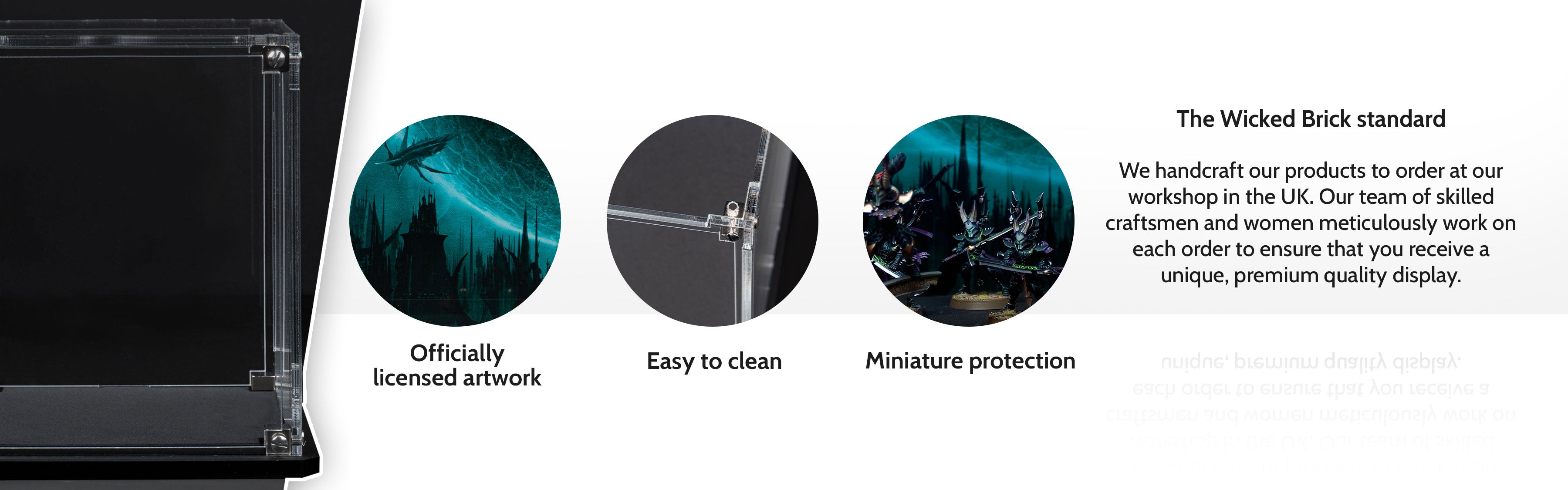 Display Case for Warhammer® Army with Commorragh Background — Wicked Brick