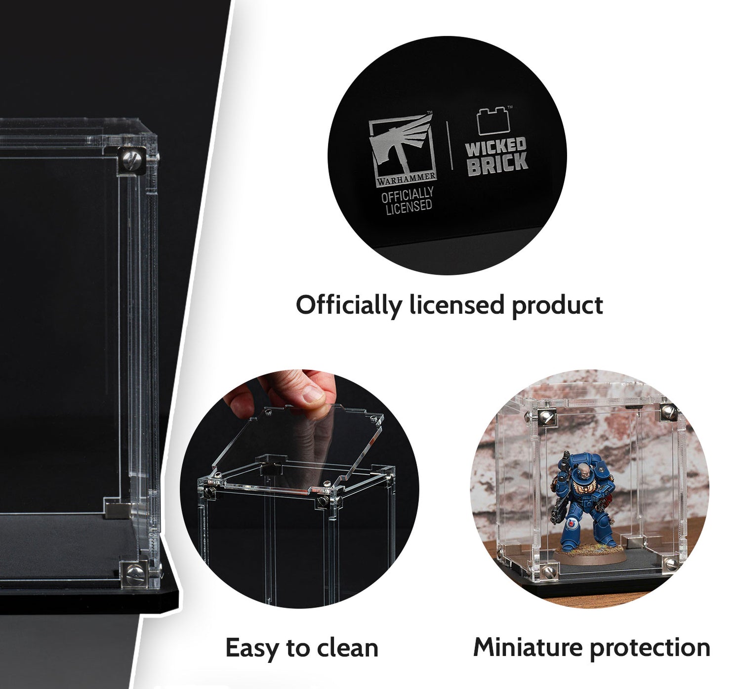 Display Case for Warhammer® Army with Clear Background — Wicked Brick