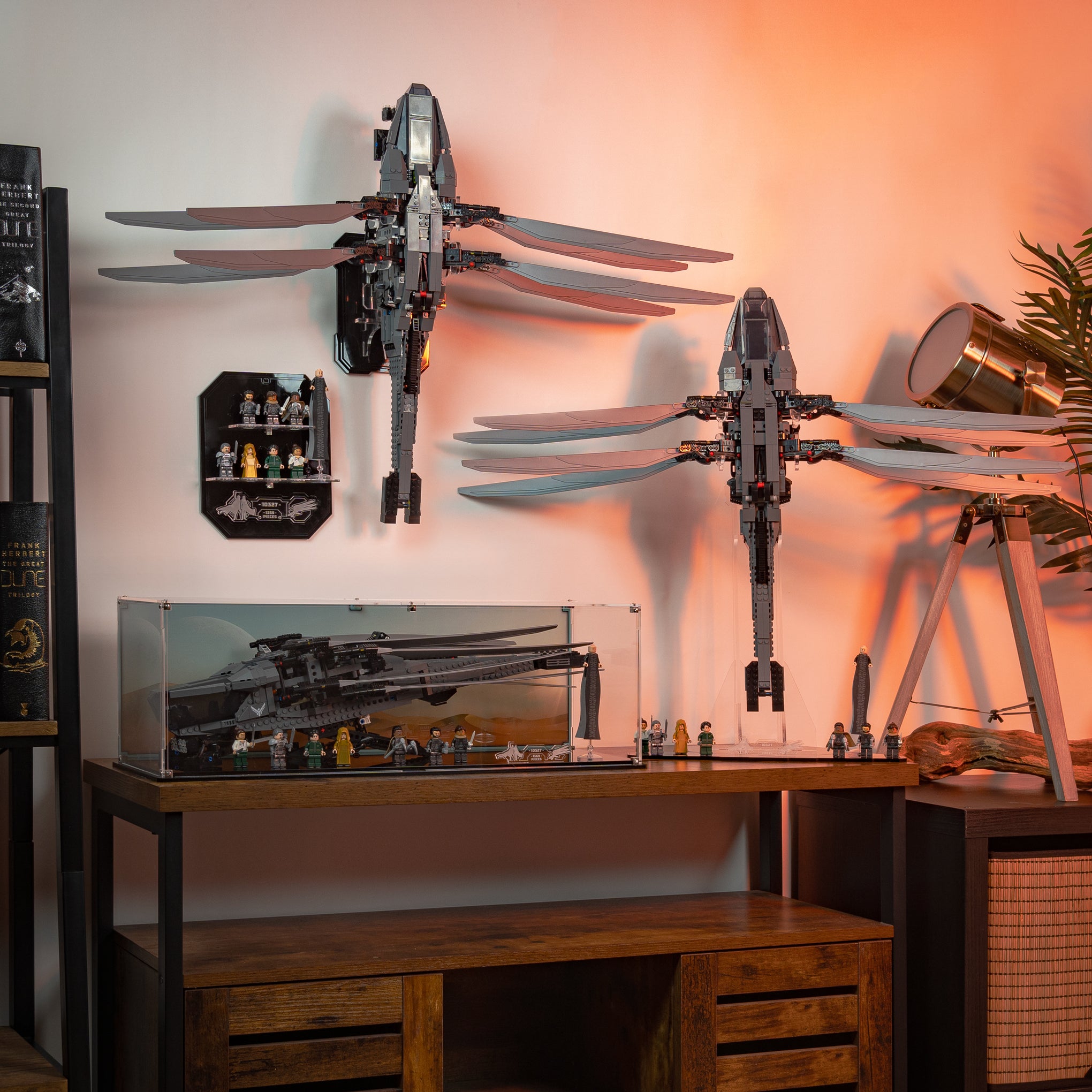 Wall mounted Display for LEGO® Icons Dune Atreides Royal Ornithopter ...