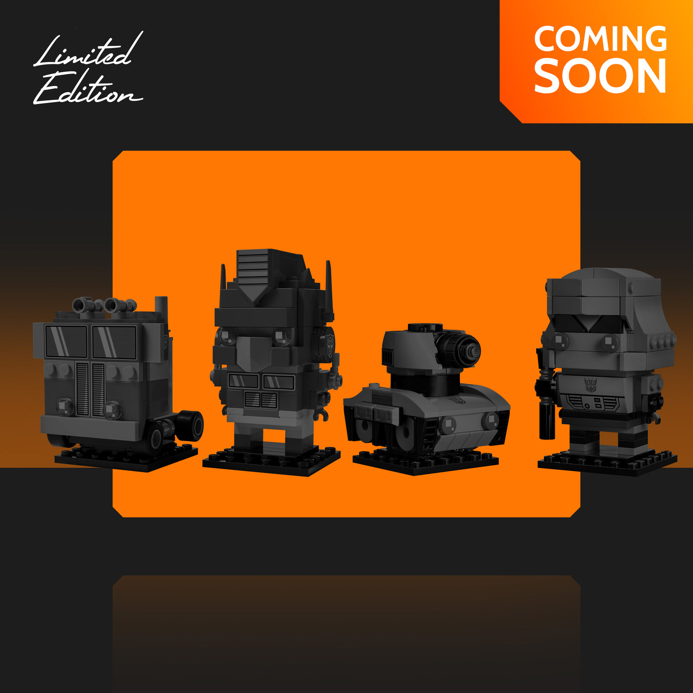 Limited Edition Display Case for LEGO® Brickheadz Megatron Robot & Veh ...