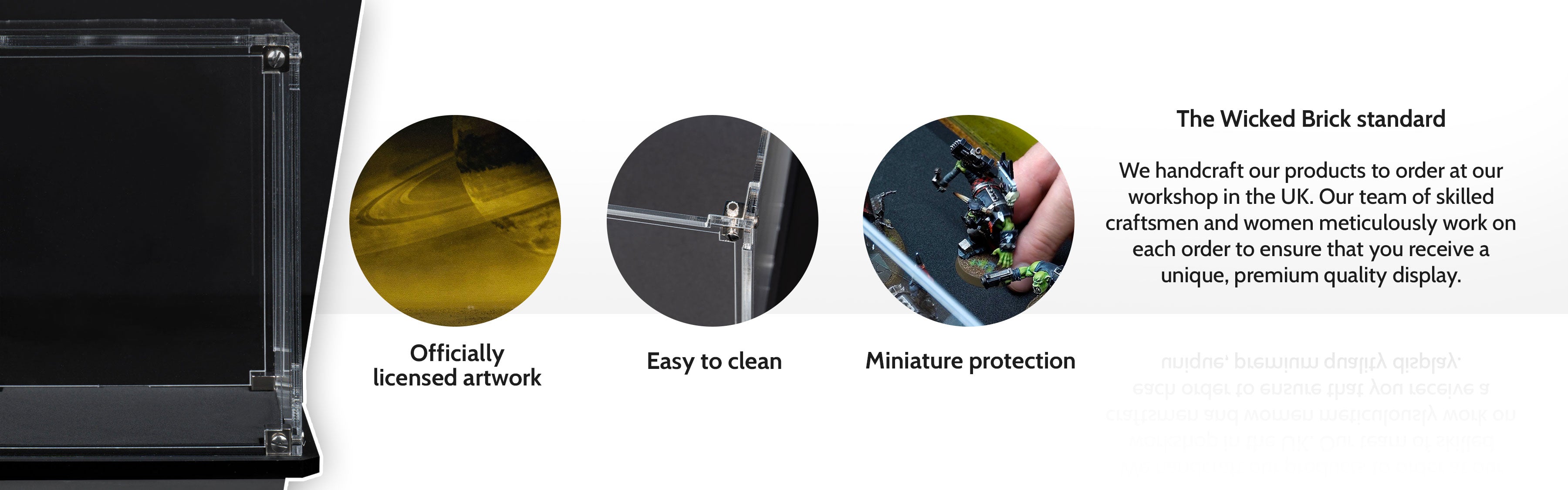 Display Case for Warhammer® Army with Irradiated Wasteland Background ...