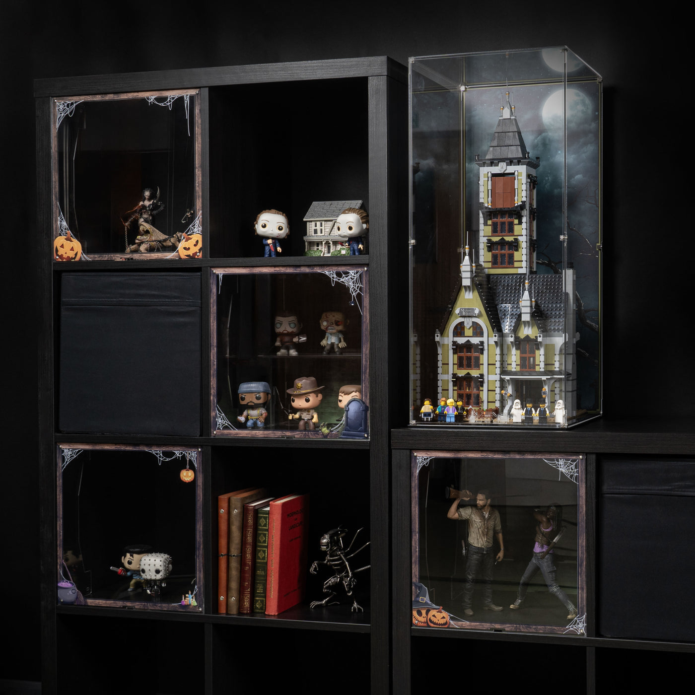 Decorative Halloween Window Display Solution for IKEA KALLAX — Wicked Brick