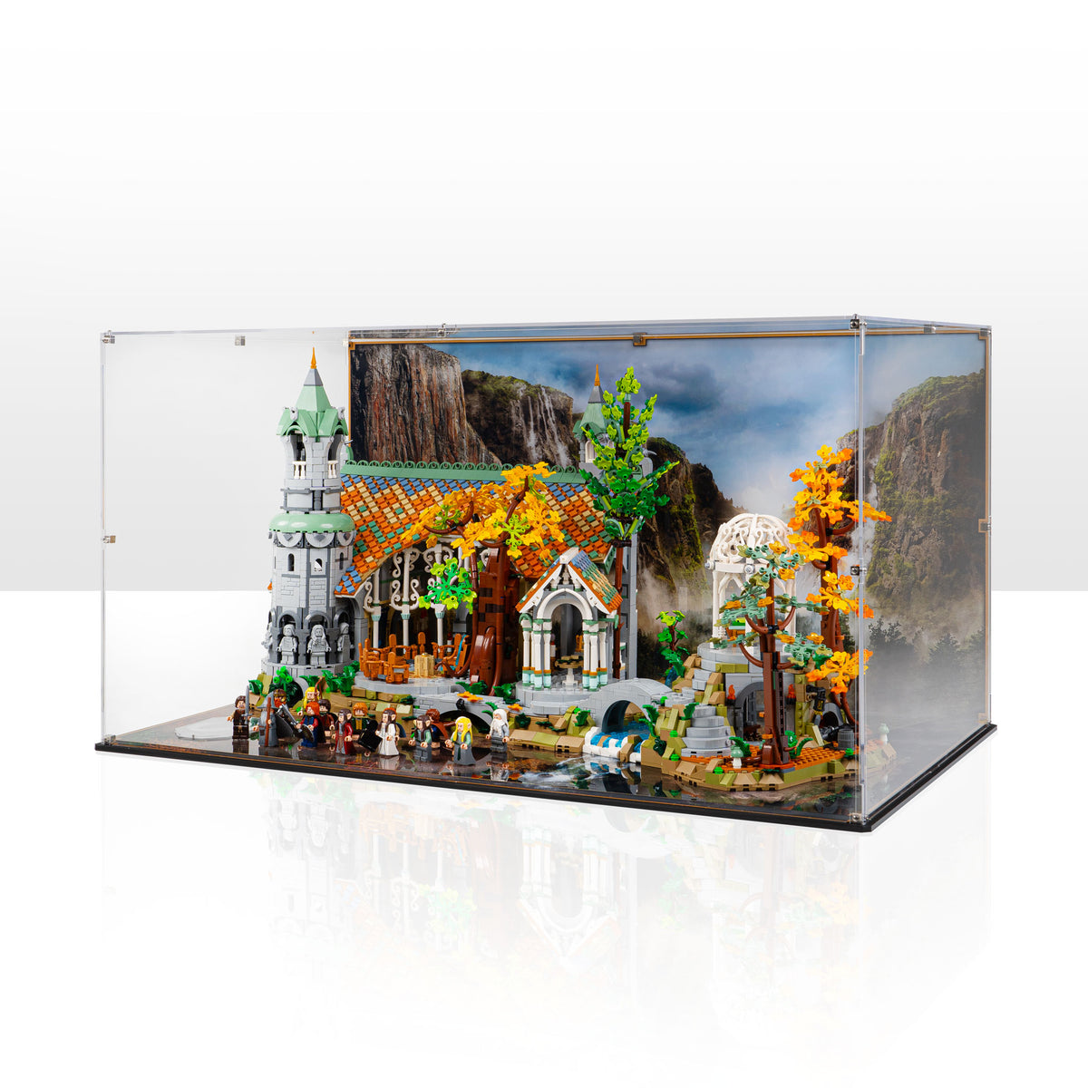 Display Case for LEGO Icons Lord of the Rings Rivendell 10316 — Wicked ...