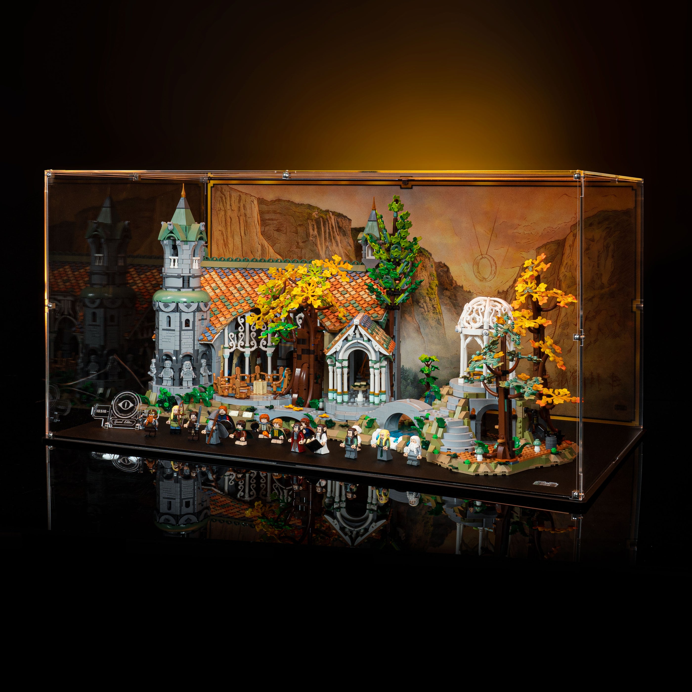 Display Case for LEGO Icons Lord of the Rings Rivendell 10316 — Wicked ...