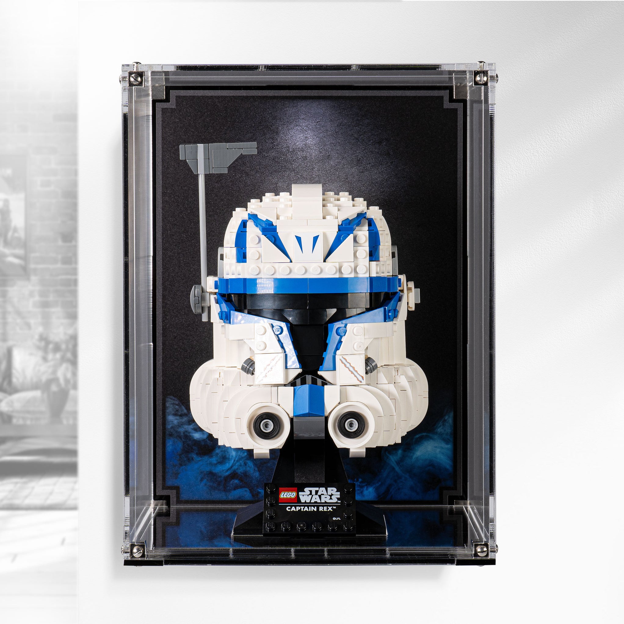 Wall Mounted Display Case for LEGO® Star Wars Captain Rex Helmet (7534 ...