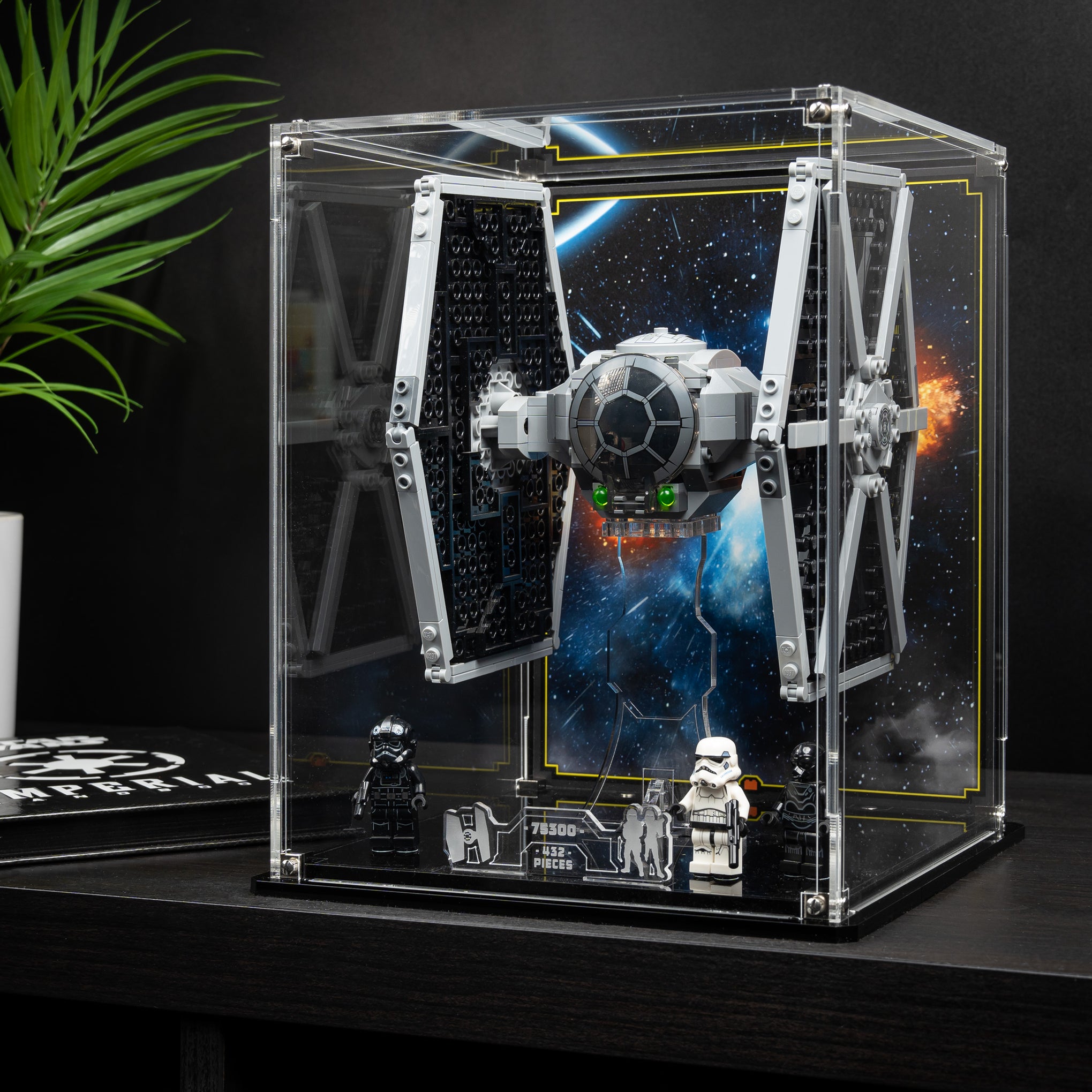 Display Case for LEGO Star Wars Imperial TIE Fighter 75300 — Wicked Brick