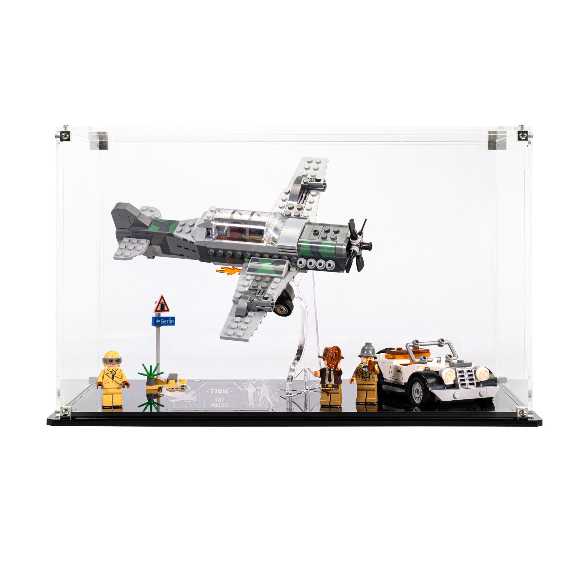 Display Case for LEGO Indiana Jones Fighter Plane Chase 77012 — Wicked ...
