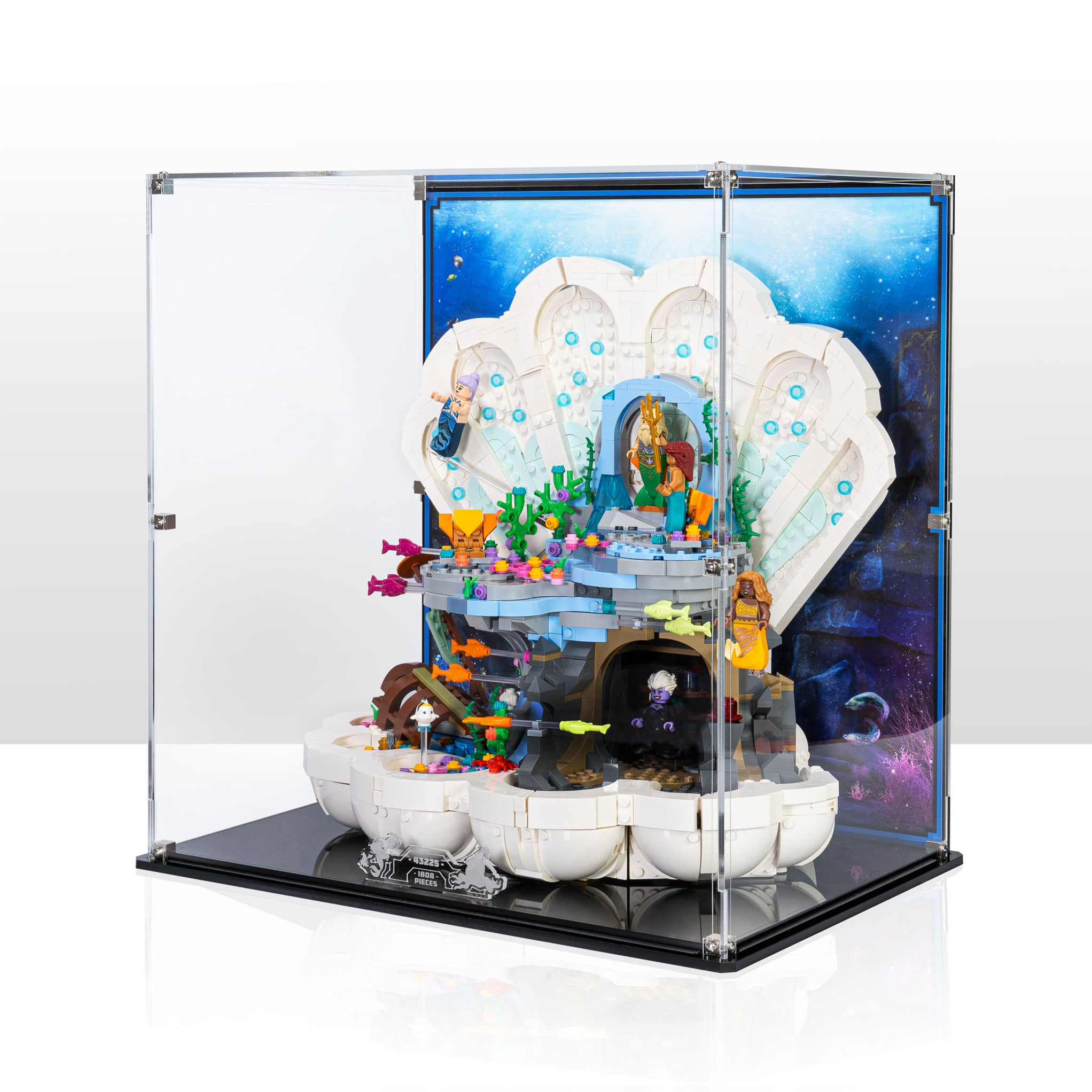 Display Case for LEGO Disney The Little Mermaid Royal Clamshell 43225 ...