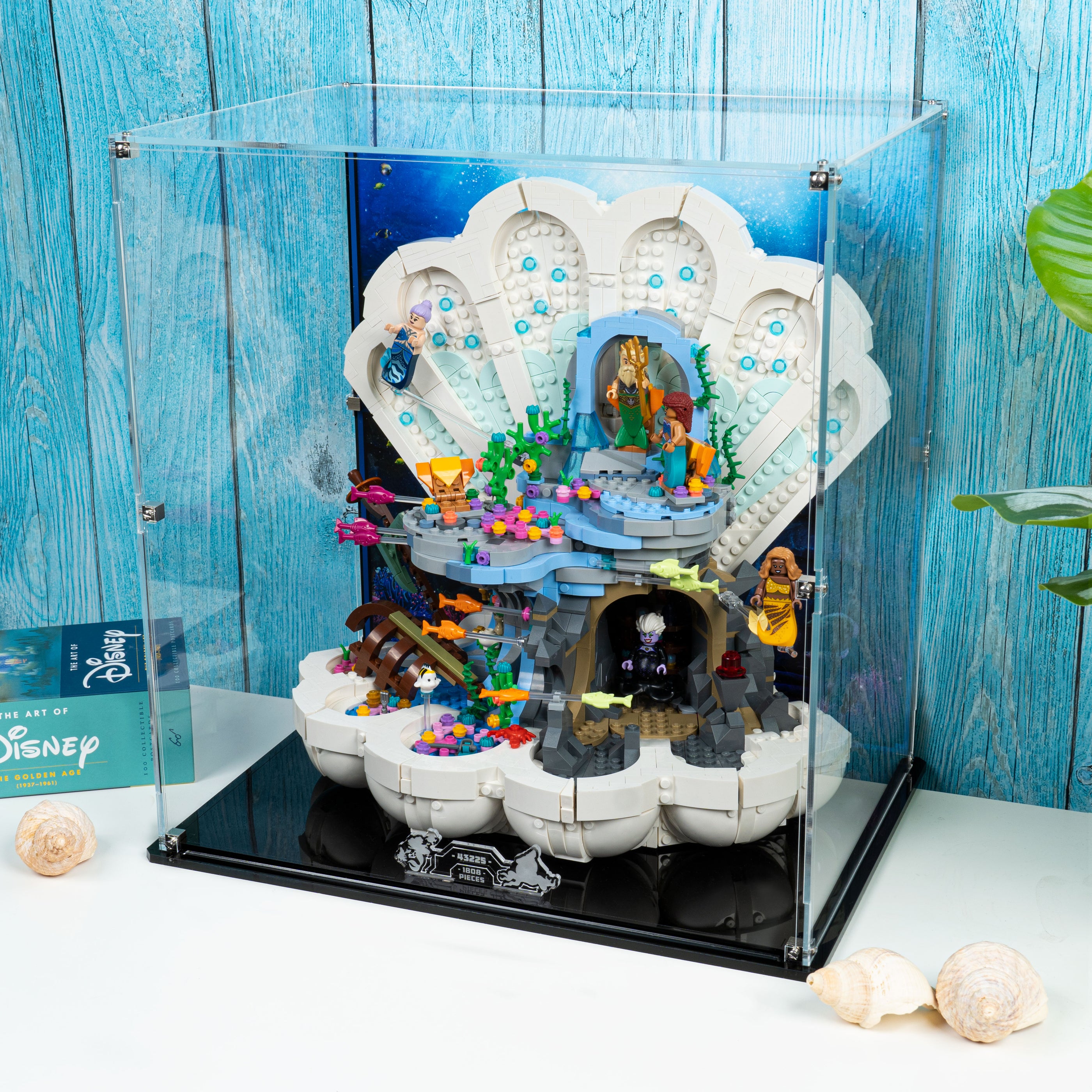 Display Case for LEGO Disney The Little Mermaid Royal Clamshell 43225 ...