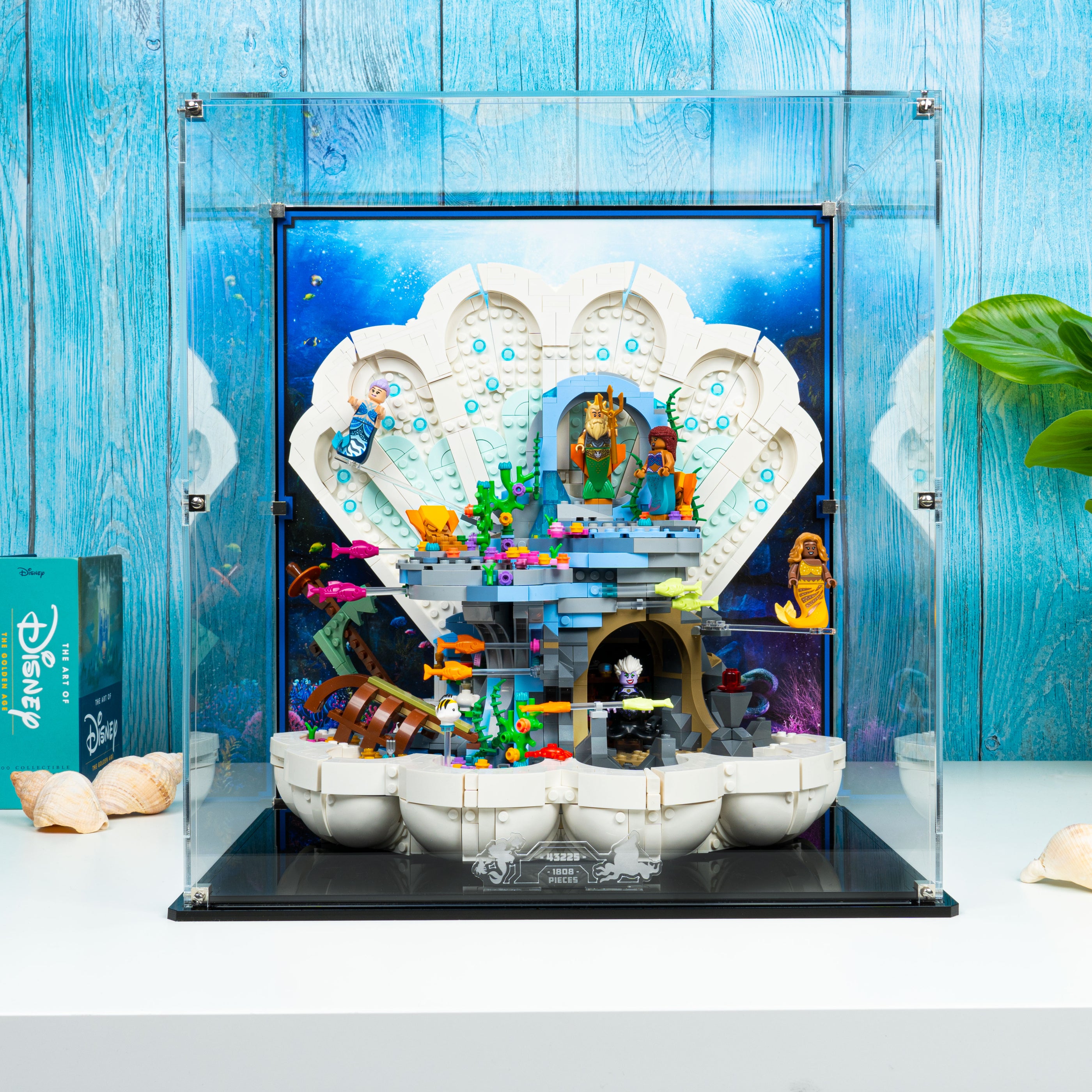 Display Case for LEGO Disney The Little Mermaid Royal Clamshell 43225 ...