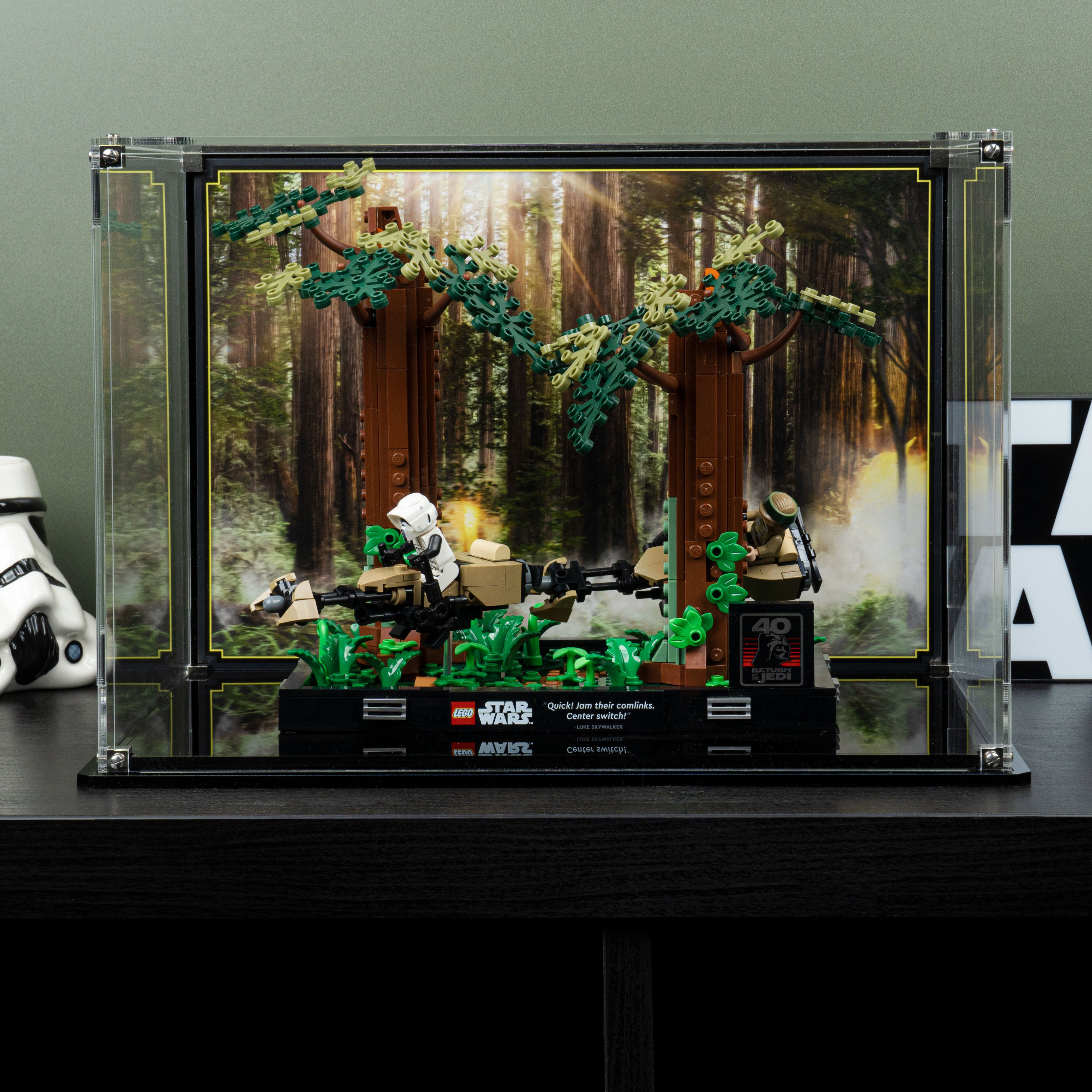 Display Case for LEGO Star Wars Endor Speeder Chase Diorama 75353 ...