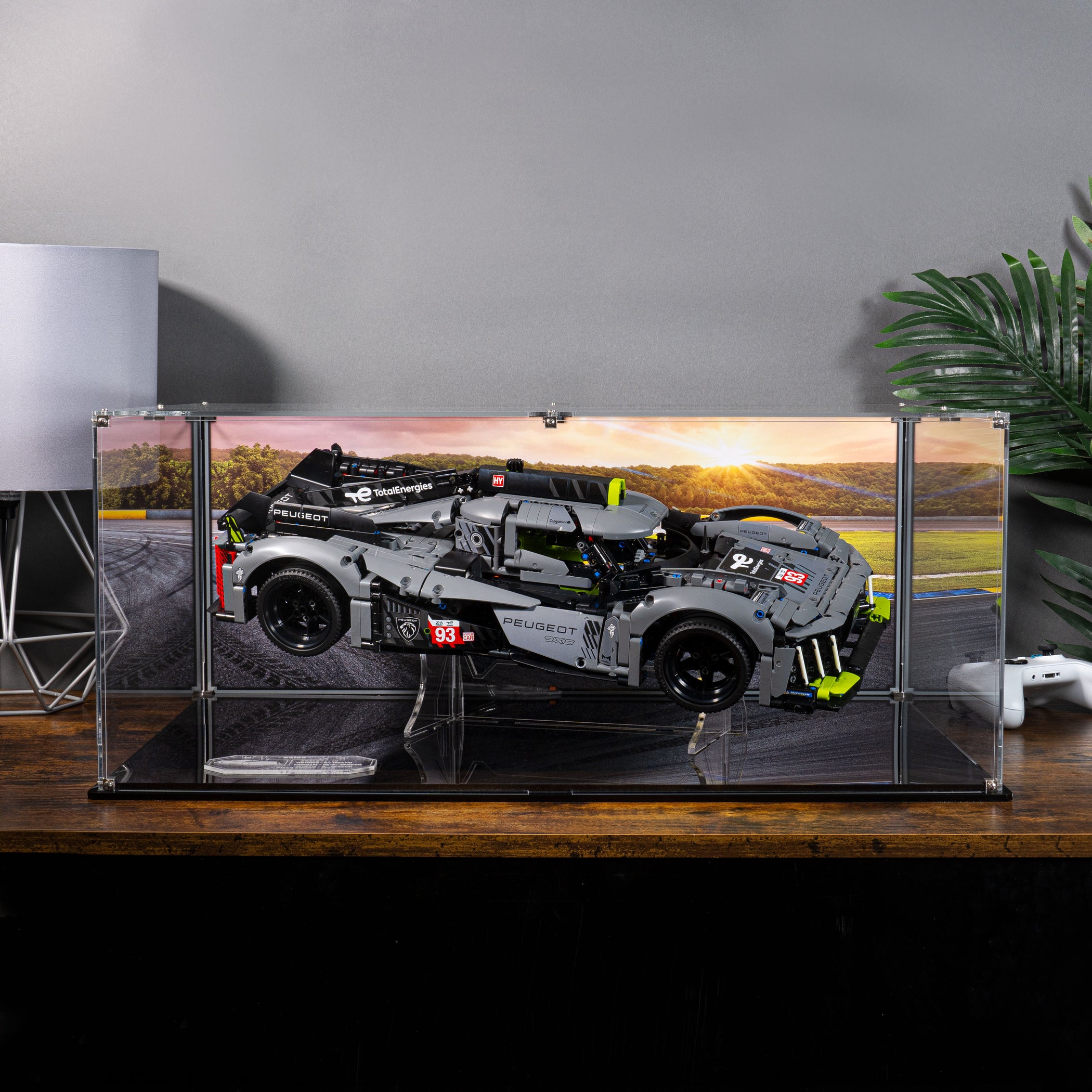 Display Case for LEGO® Technic: PEUGEOT 9X8 24H Le Mans Hybrid Hyperca ...
