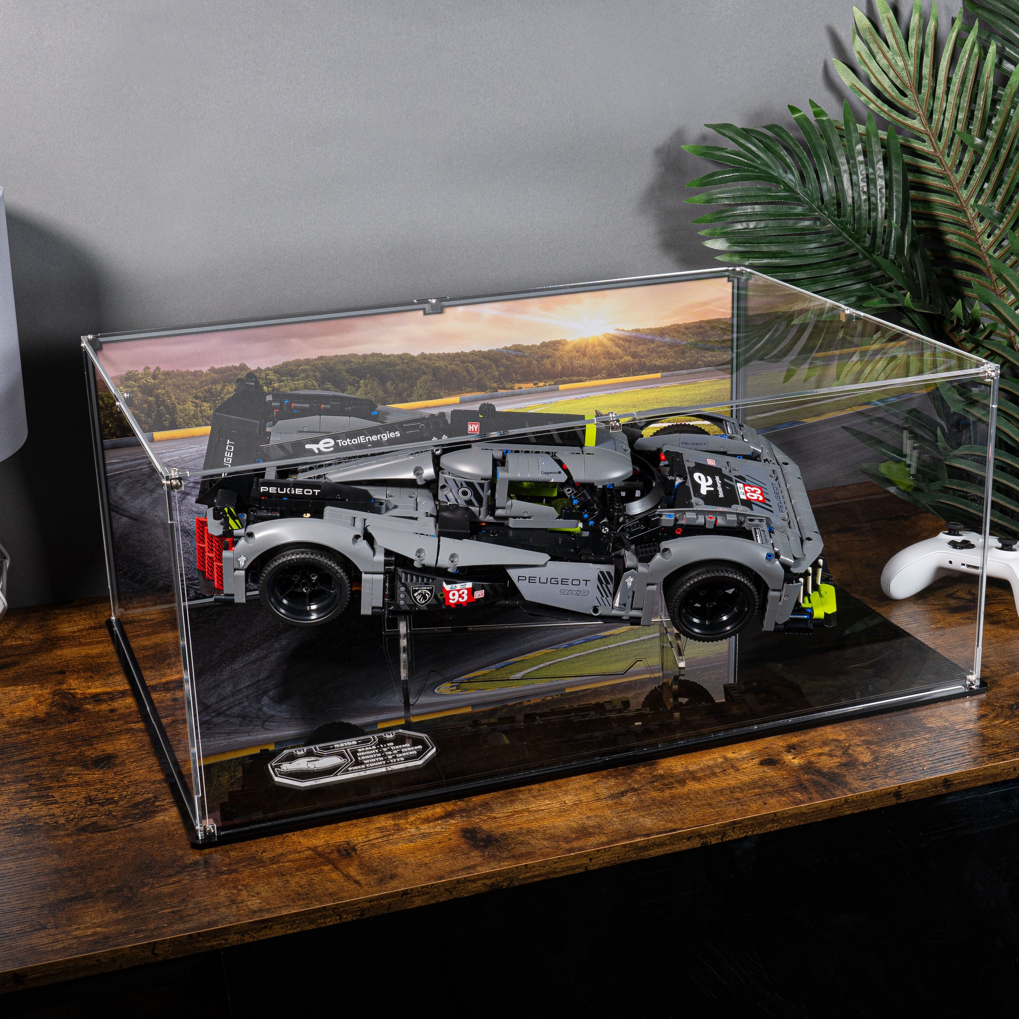 Display Case for LEGO® Technic: PEUGEOT 9X8 24H Le Mans Hybrid Hyperca ...