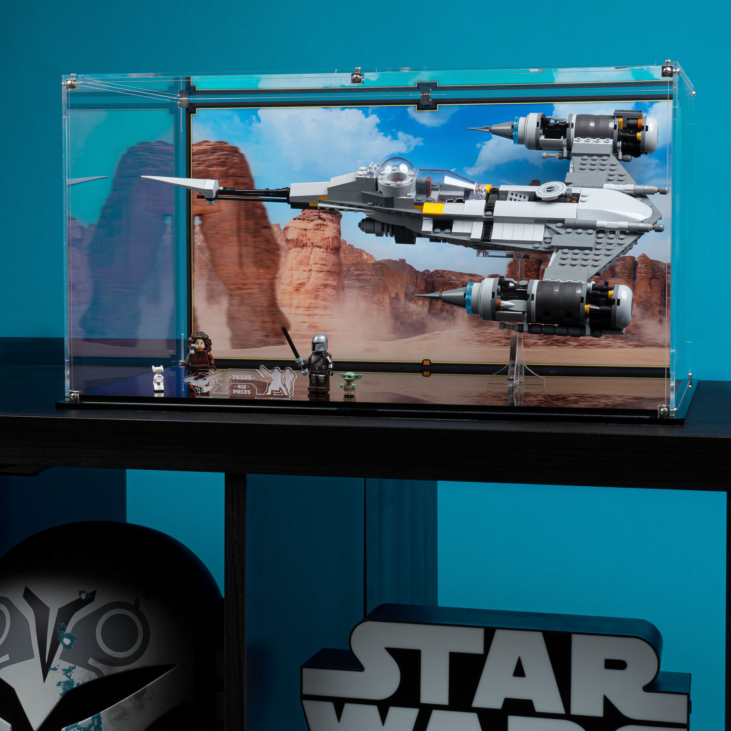 Display Case for LEGO® Star Wars The Mandalorian's N-1 Starfighter™ (7 ...