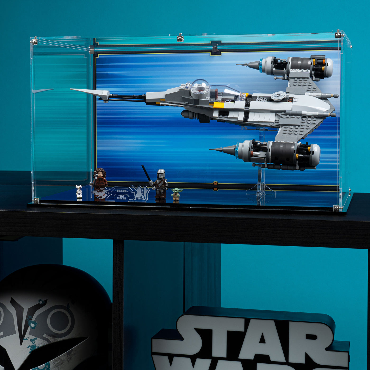Display Case for LEGO® Star Wars The Mandalorian's N-1 Starfighter™ (7 ...