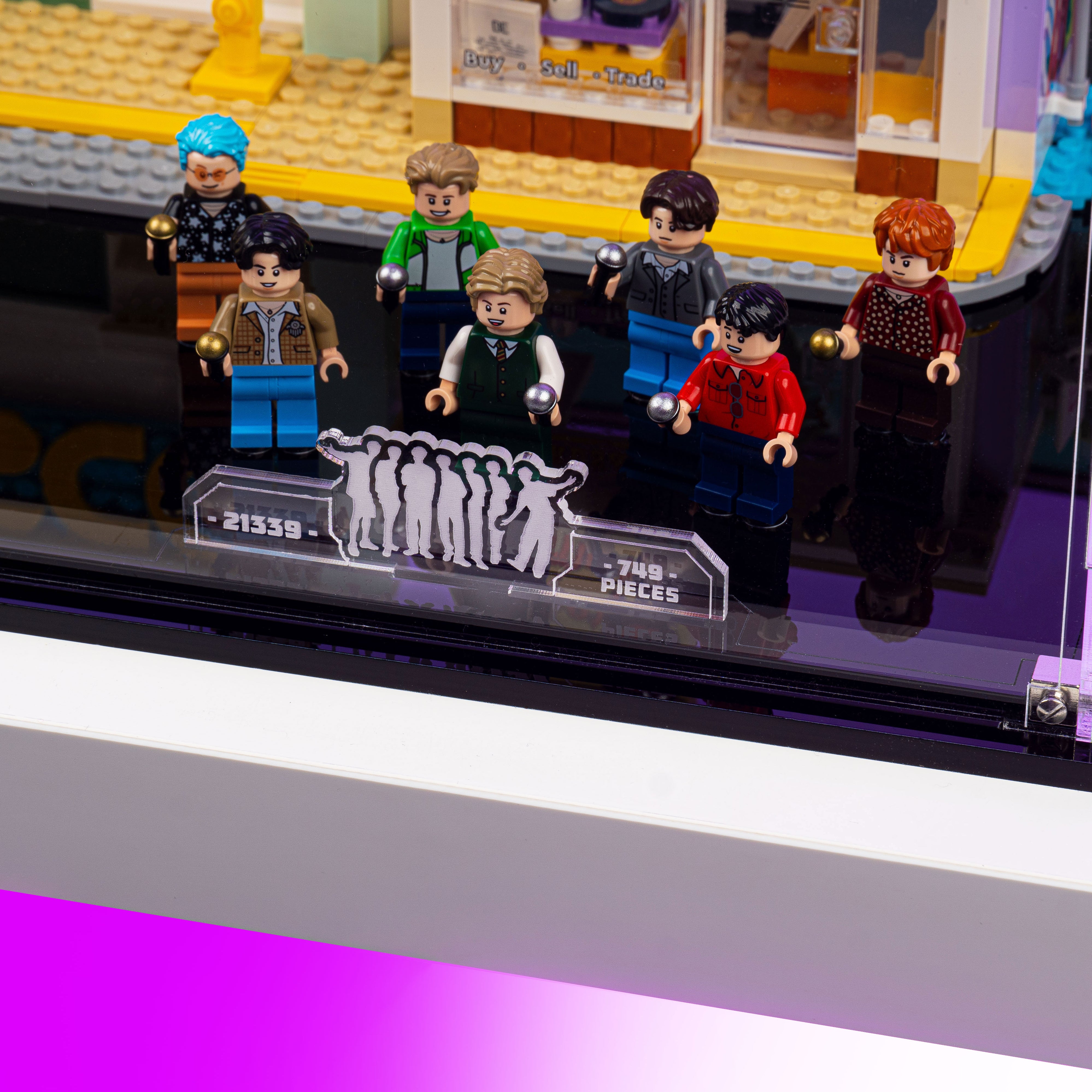 Display Case for LEGO Ideas BTS Dynamite 21339 — Wicked Brick