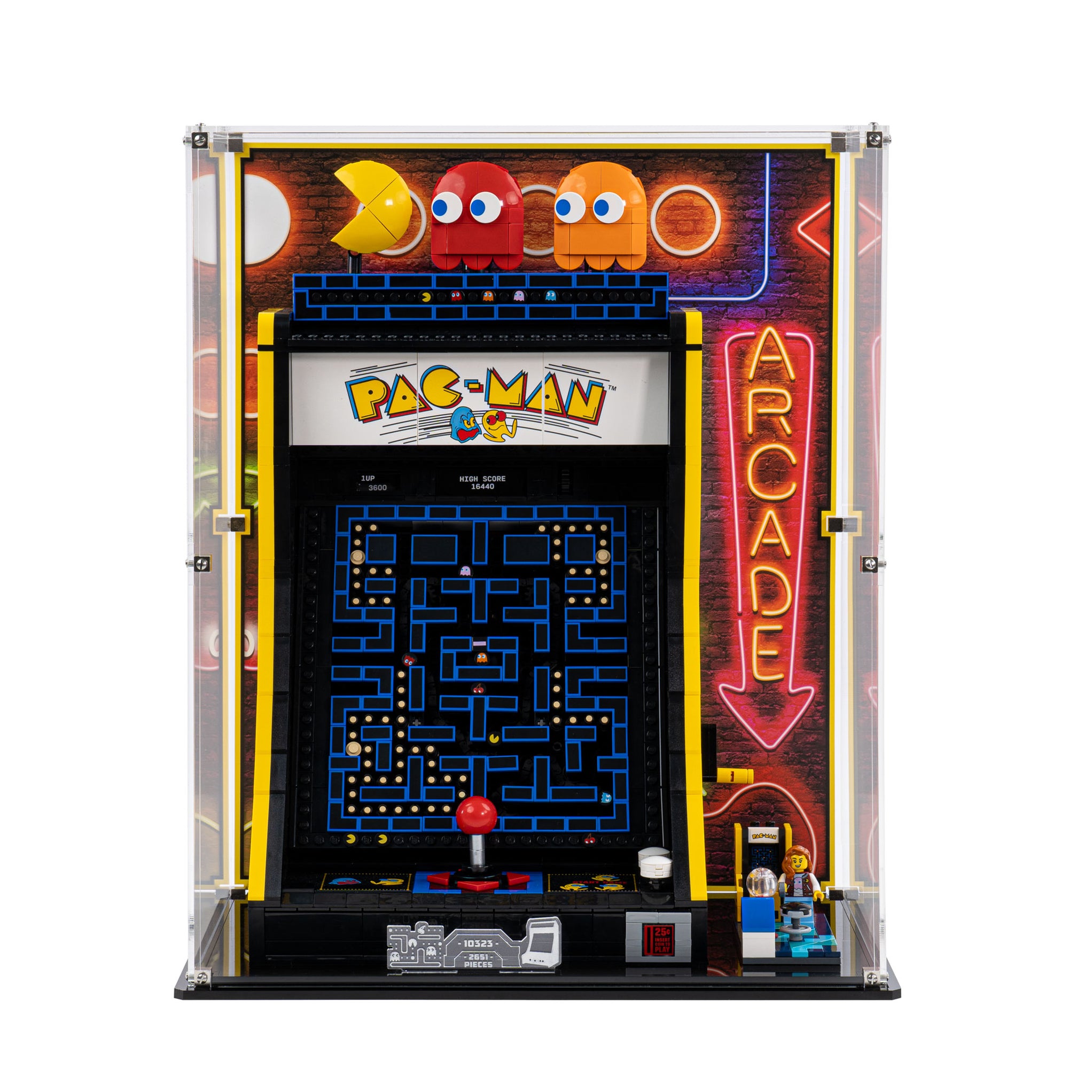 Display Case for LEGO PAC-MAN Arcade 10323 — Wicked Brick