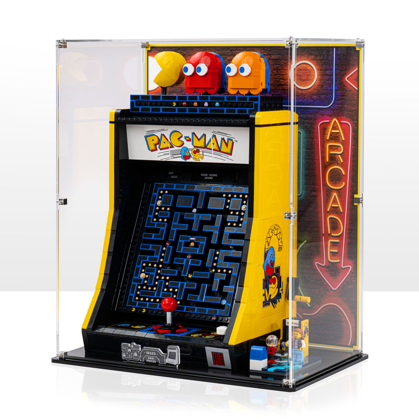 Display Case for LEGO PAC-MAN Arcade 10323 — Wicked Brick