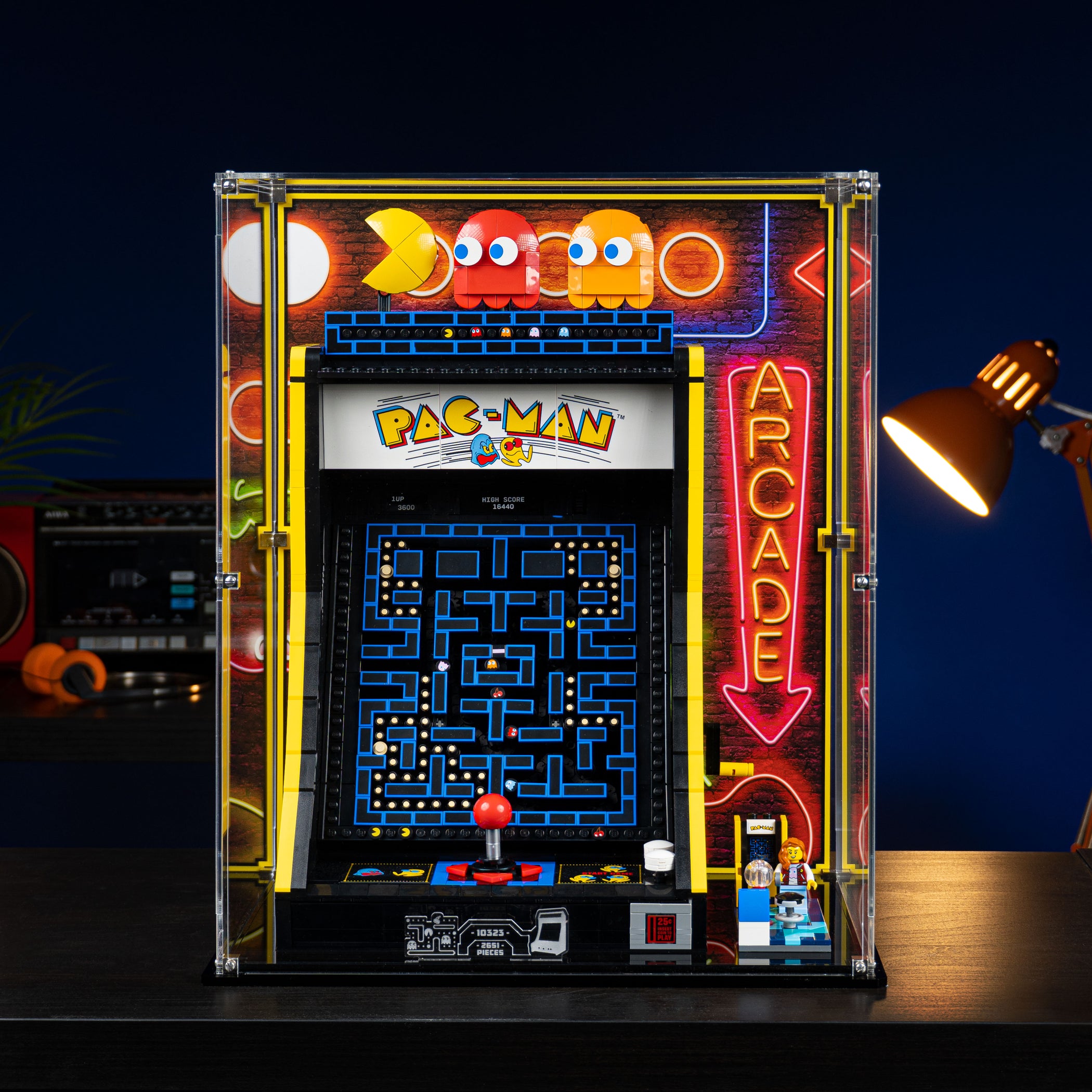 Display Case for LEGO PAC-MAN Arcade 10323 — Wicked Brick