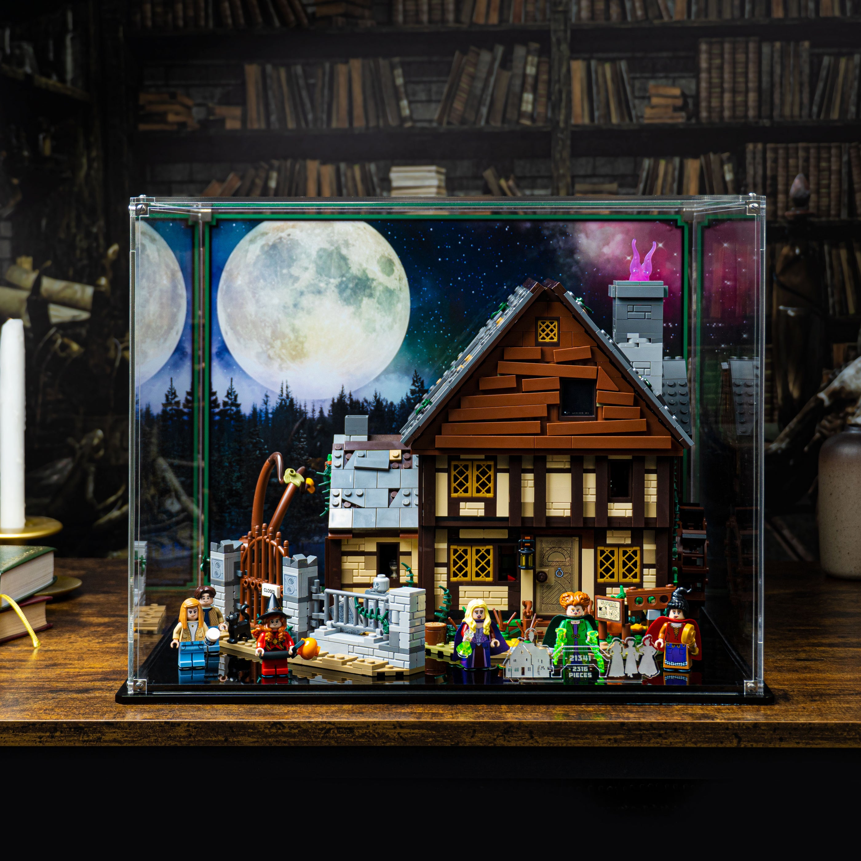 Display Case for LEGO® Ideas Disney Hocus Pocus: Sanderson Sisters' Co ...