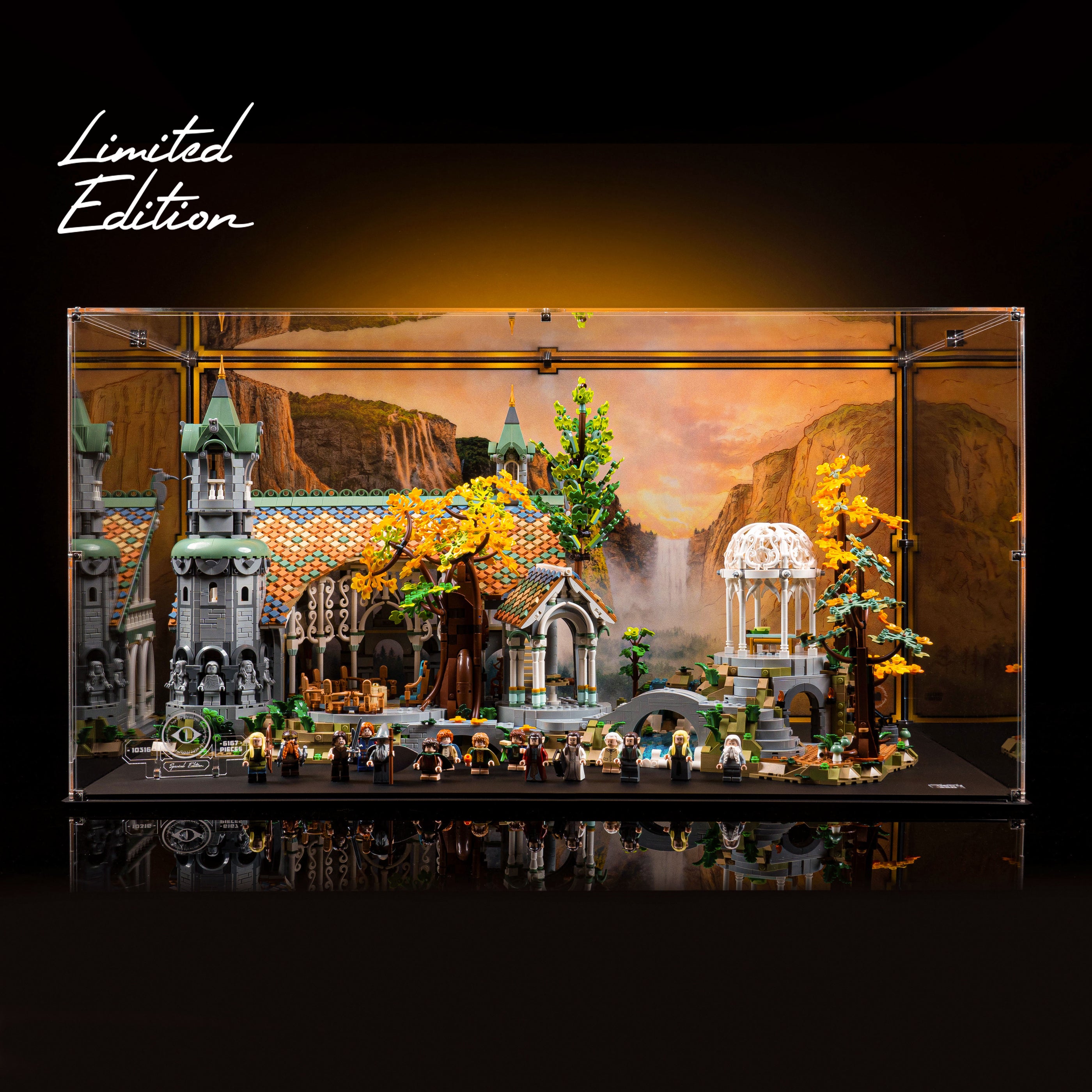 Display Case for LEGO Icons Lord of the Rings Rivendell 10316 — Wicked ...