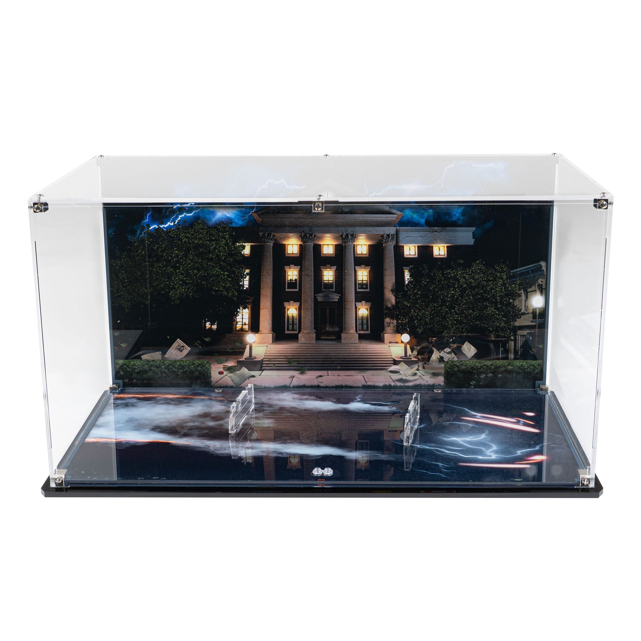 Display Case for LEGO Back to the Future Time Machine 10300 — Wicked Brick