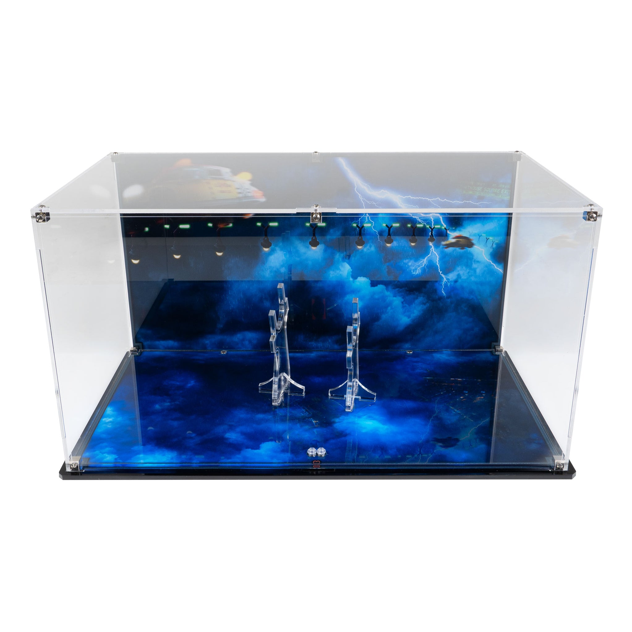Display Case for LEGO Back to the Future Time Machine 10300 — Wicked Brick