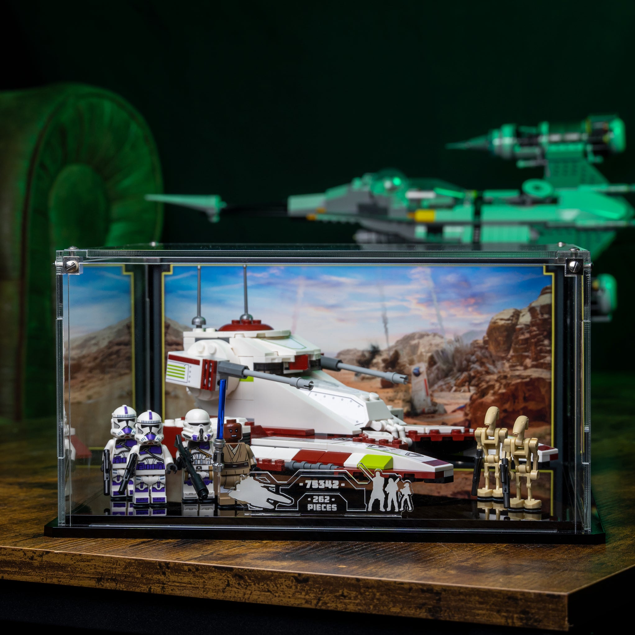 Display Case for LEGO Star Wars Republic Fighter Tank 75342 — Wicked Brick