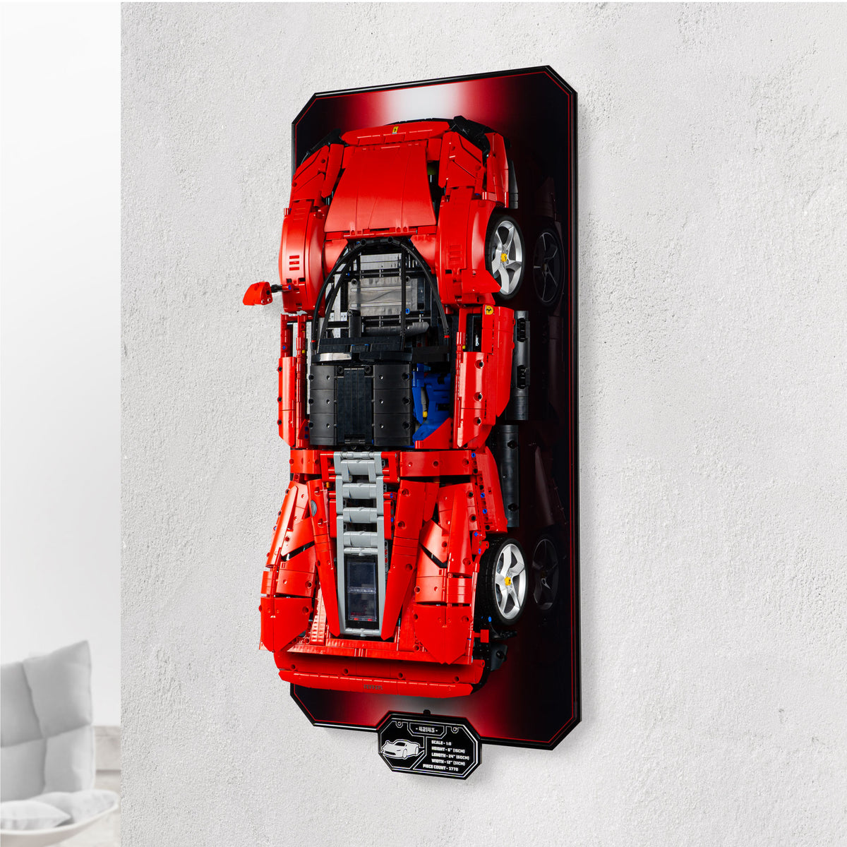 Wall Mounted Display Stand for LEGO® Technic™ Ferrari Daytona SP3 (421 ...