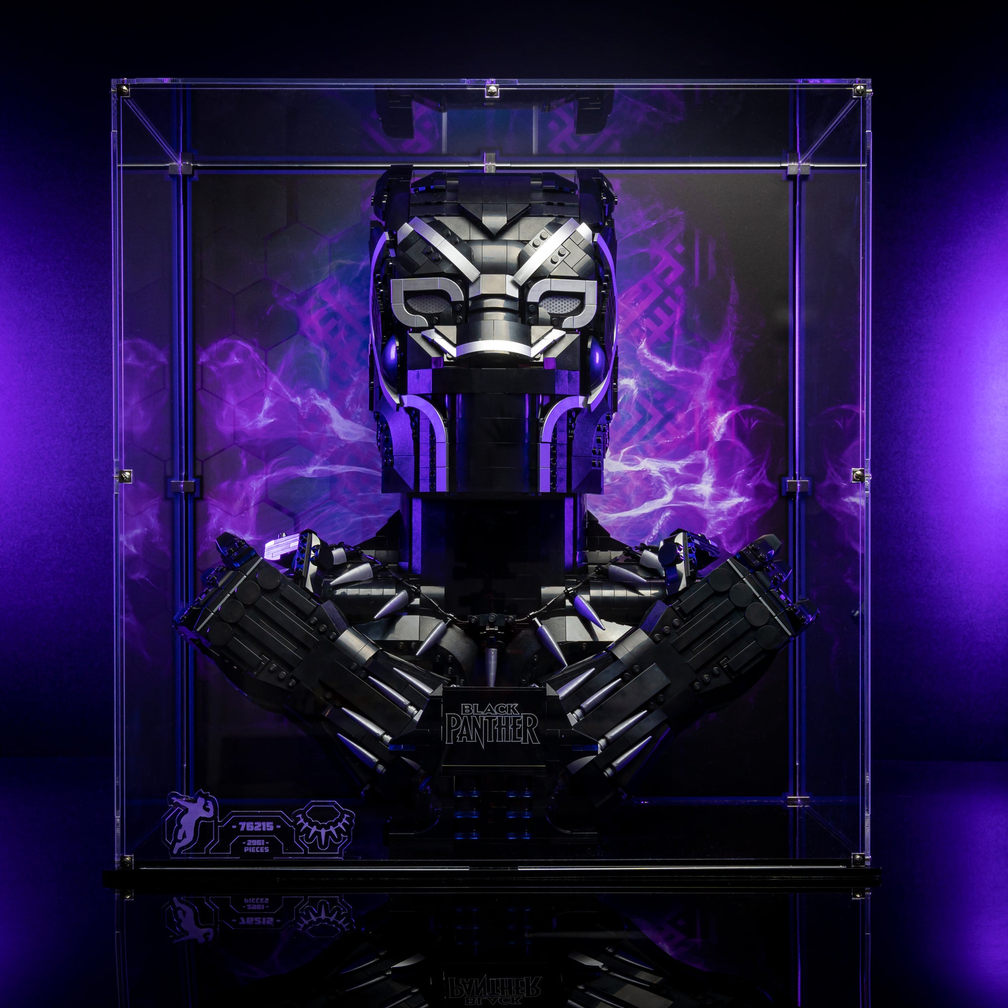 Display Case for LEGO Marvel Black Panther Bust 76215 — Wicked Brick