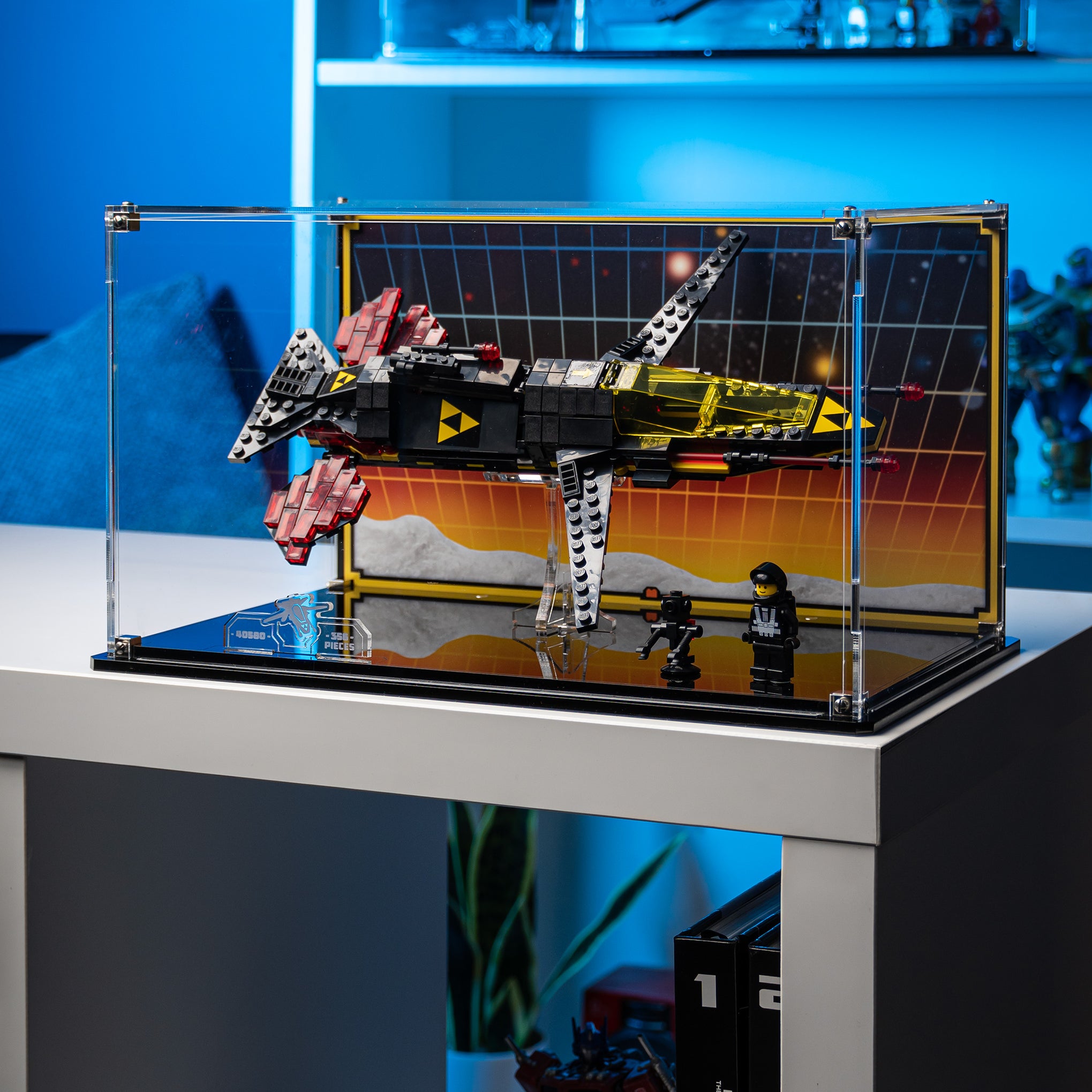 Display Case for LEGO® Blacktron Cruiser (40580) — Wicked Brick