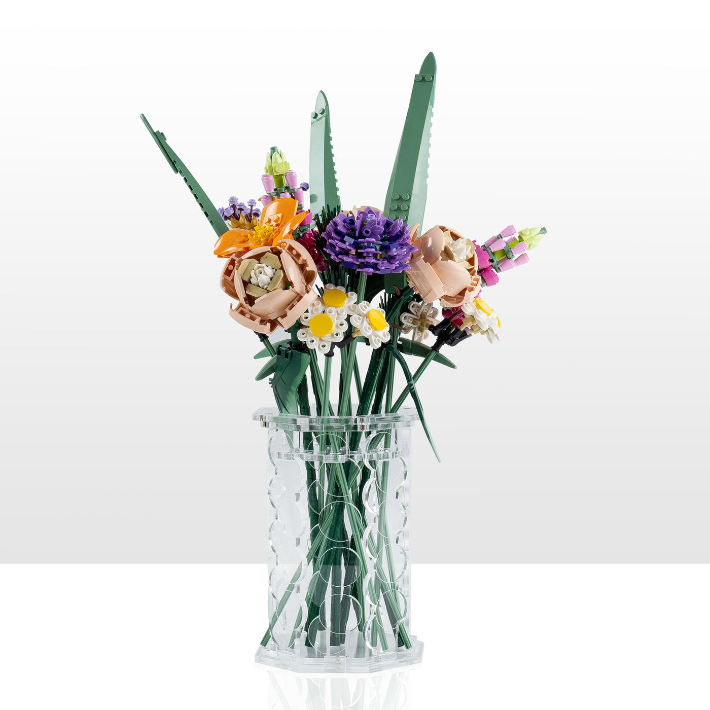 Large Display Vase for LEGO® Flowers - Clear — Wicked Brick