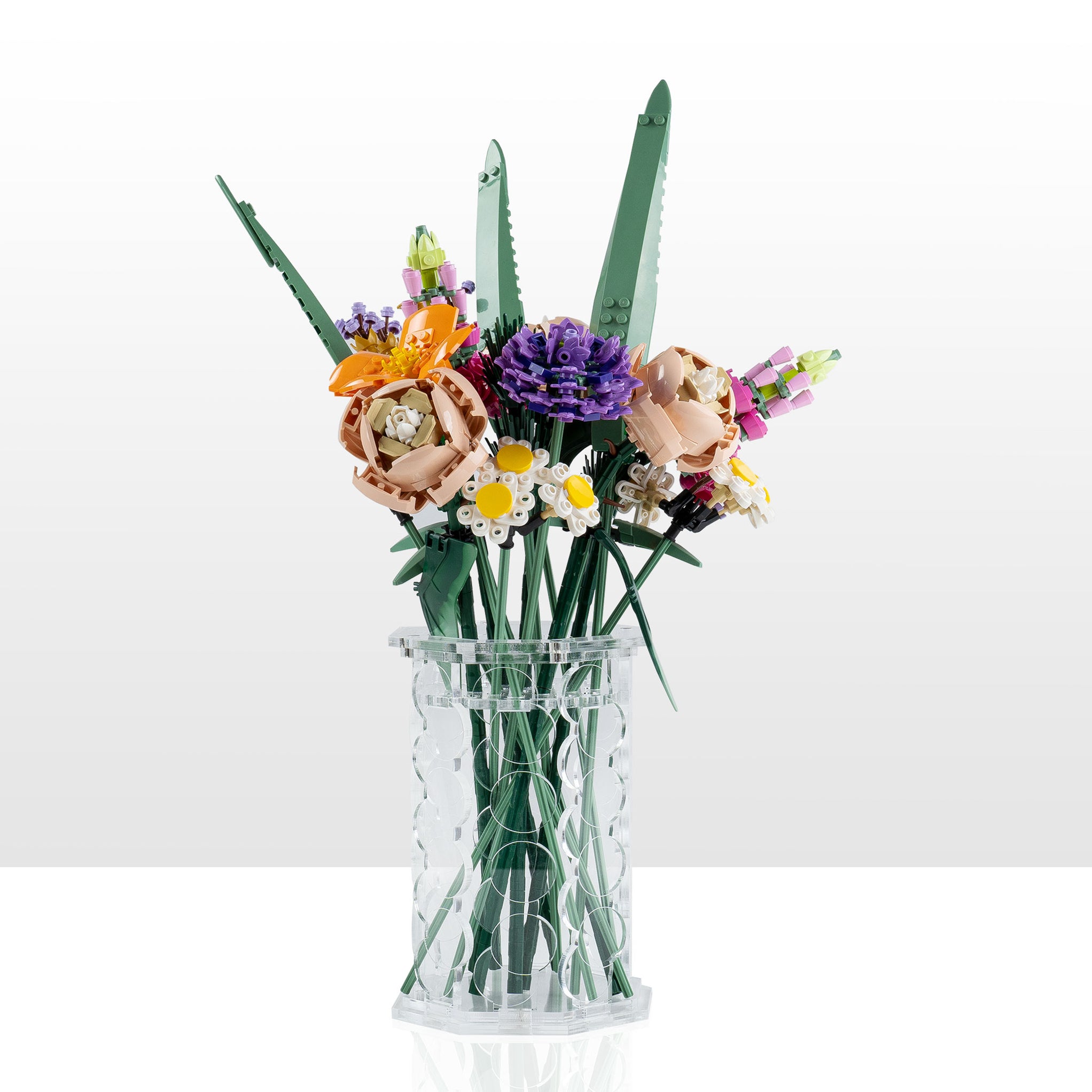Large Display Vase for LEGO Flowers - Clear — Wicked Brick