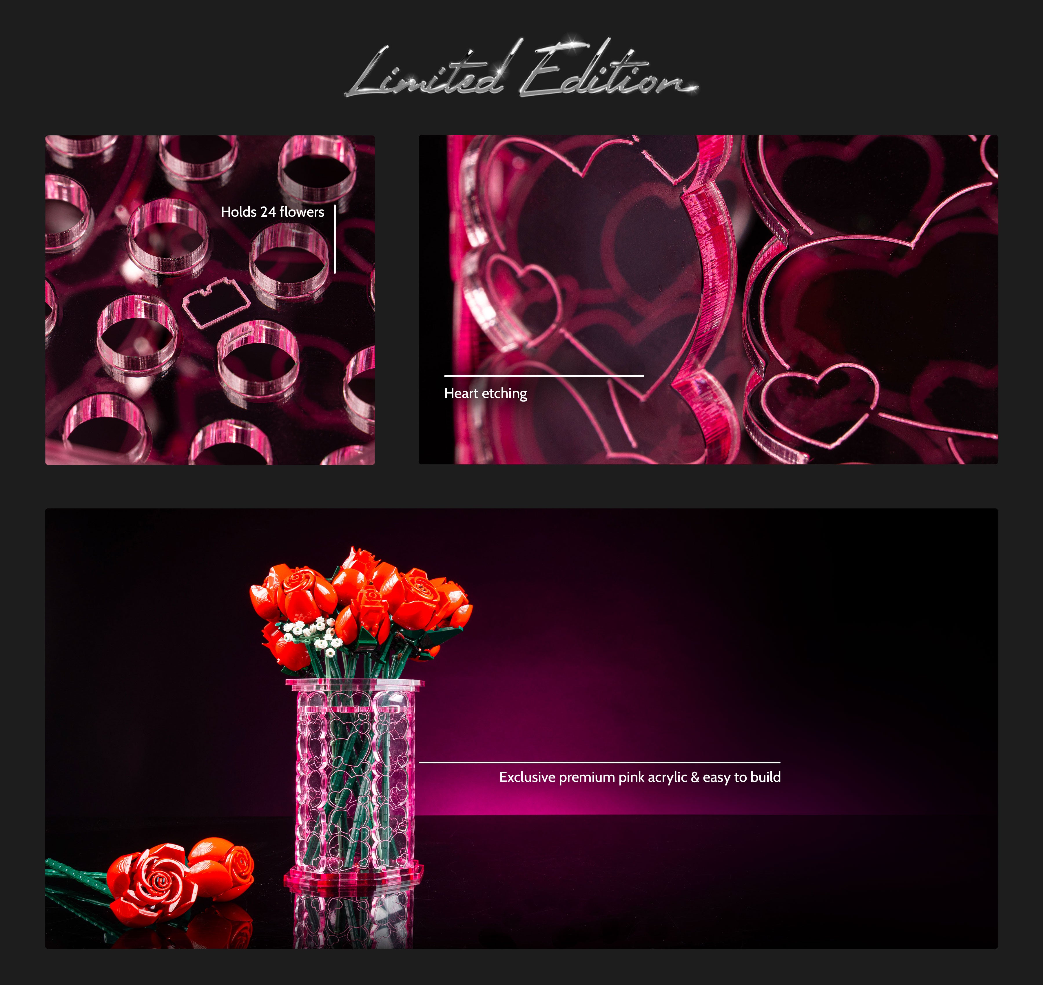 Limited Edition Valentine’s Day Vase for LEGO® Botanical Flowers ...