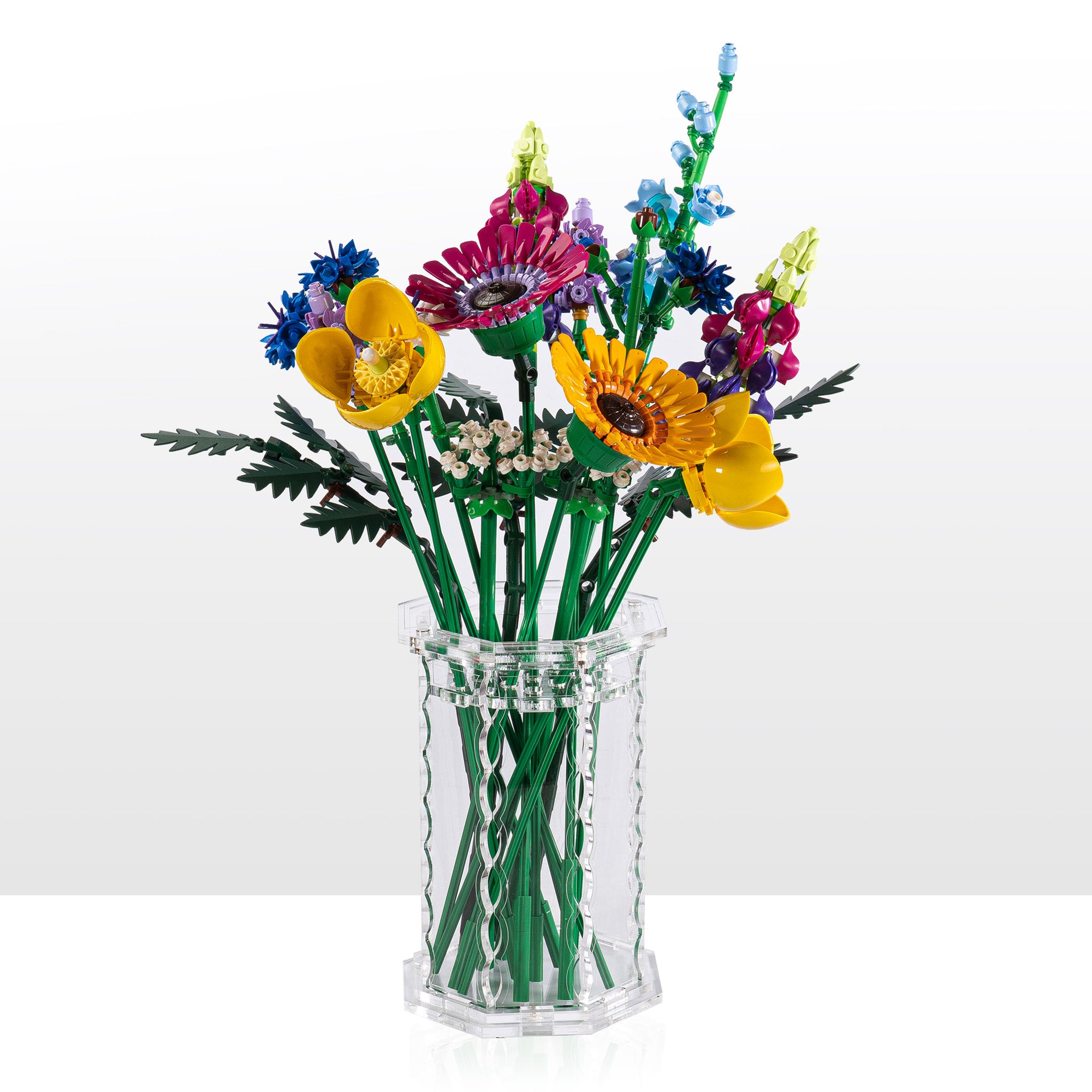 Large Display Vase for LEGO® Flowers - Clear — Wicked Brick