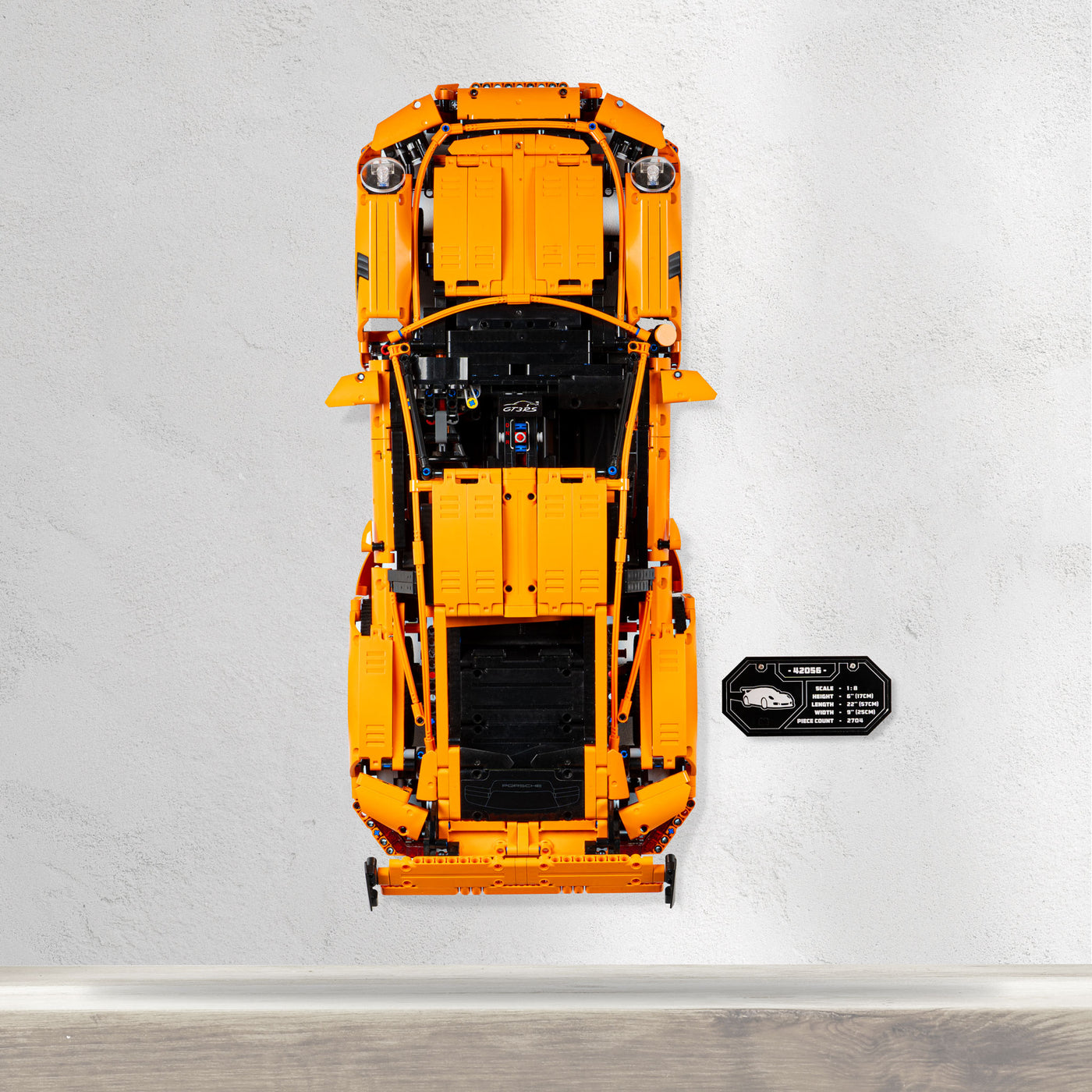 Wall Mounted Display Stand for LEGO® Technic™ Porsche 911 GT3 RS (4205 ...