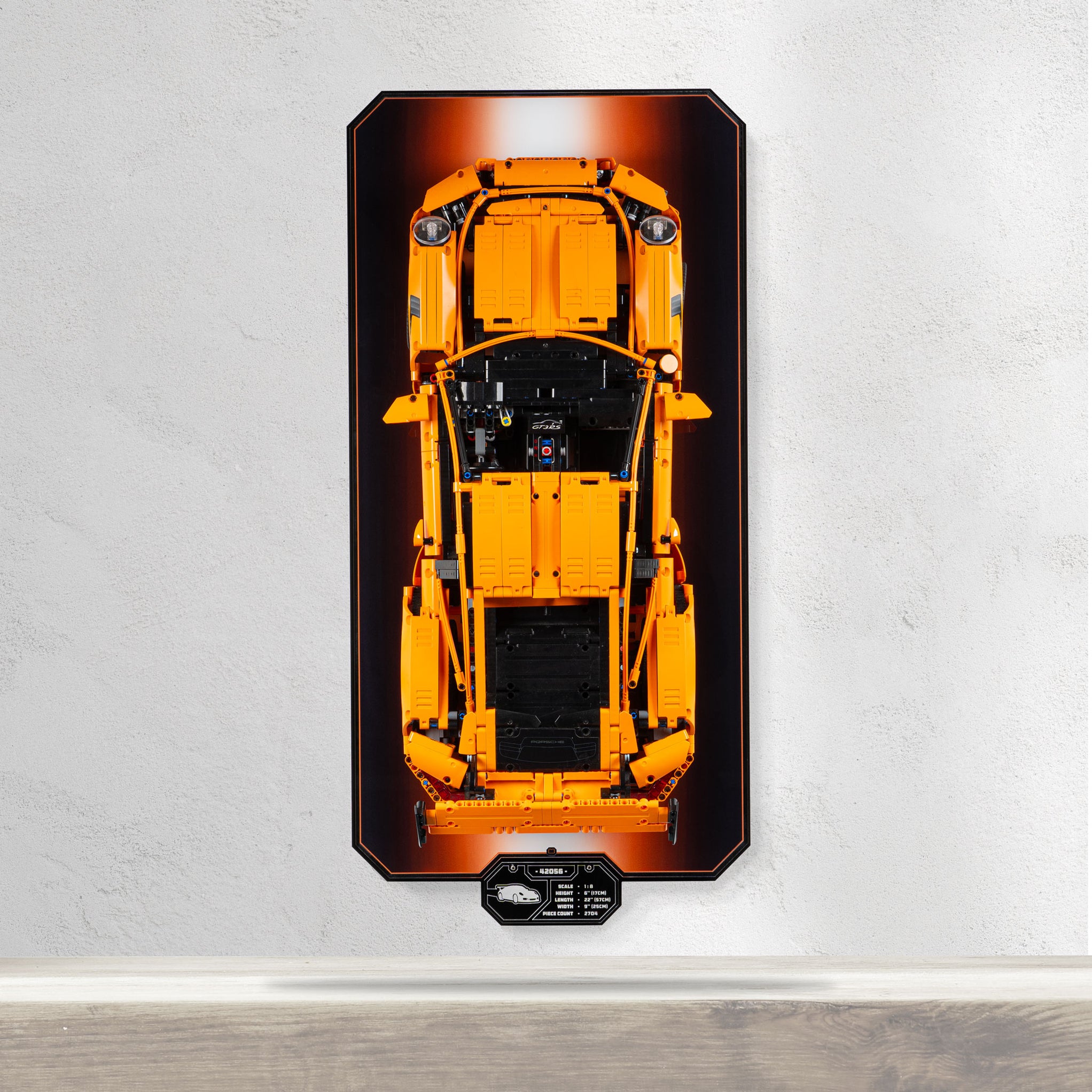 Wall Mounted Display Stand for LEGO® Technic™ Porsche 911 GT3 RS (4205 ...