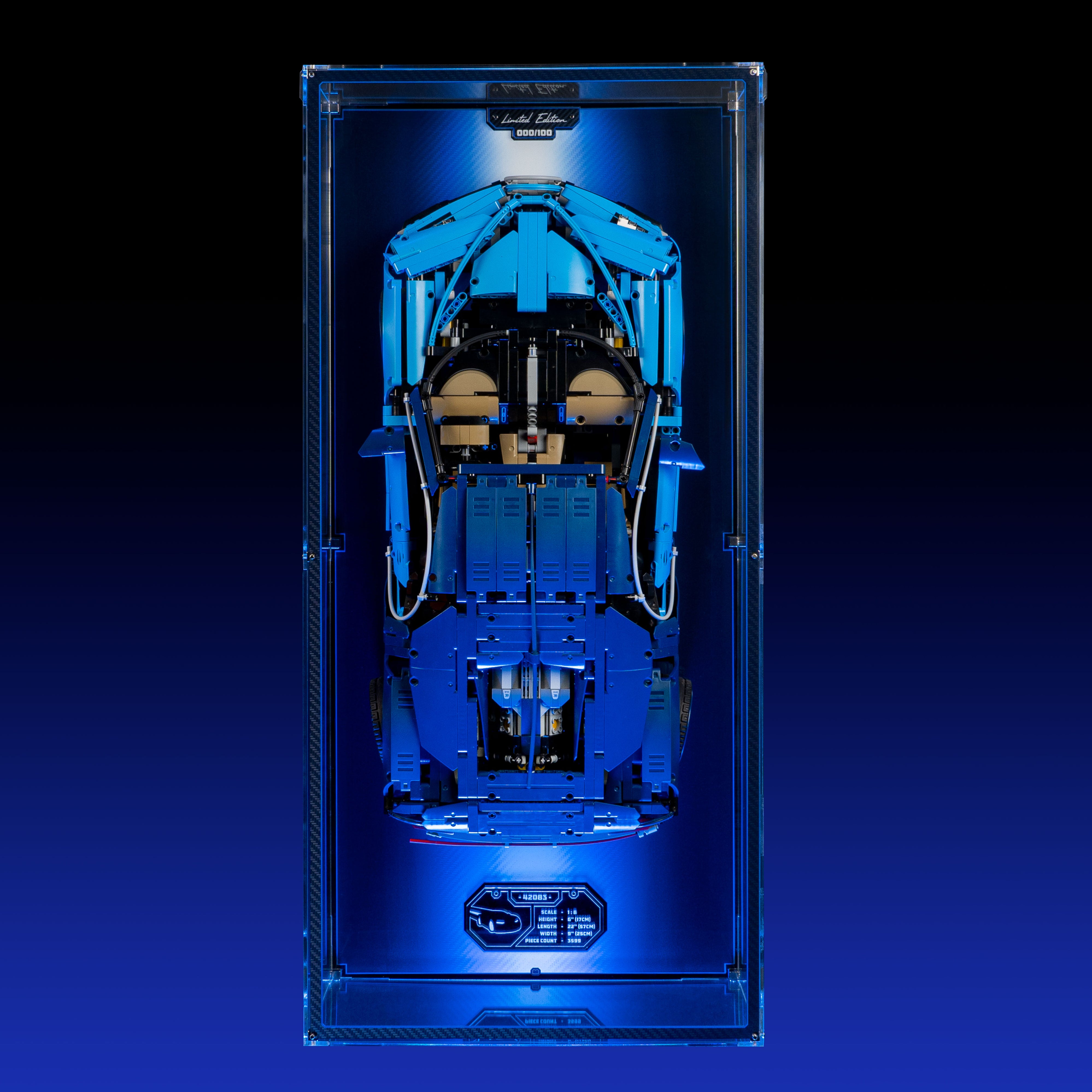 Display Case for LEGO Technic Bugatti Chiron 42083 — Wicked Brick