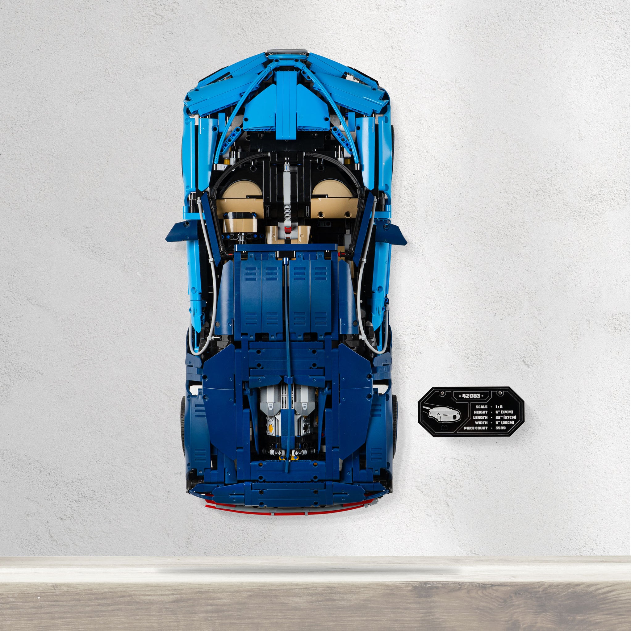 Wall Mounted Display Stand for LEGO® Technic™ Bugatti Chiron (42083 ...