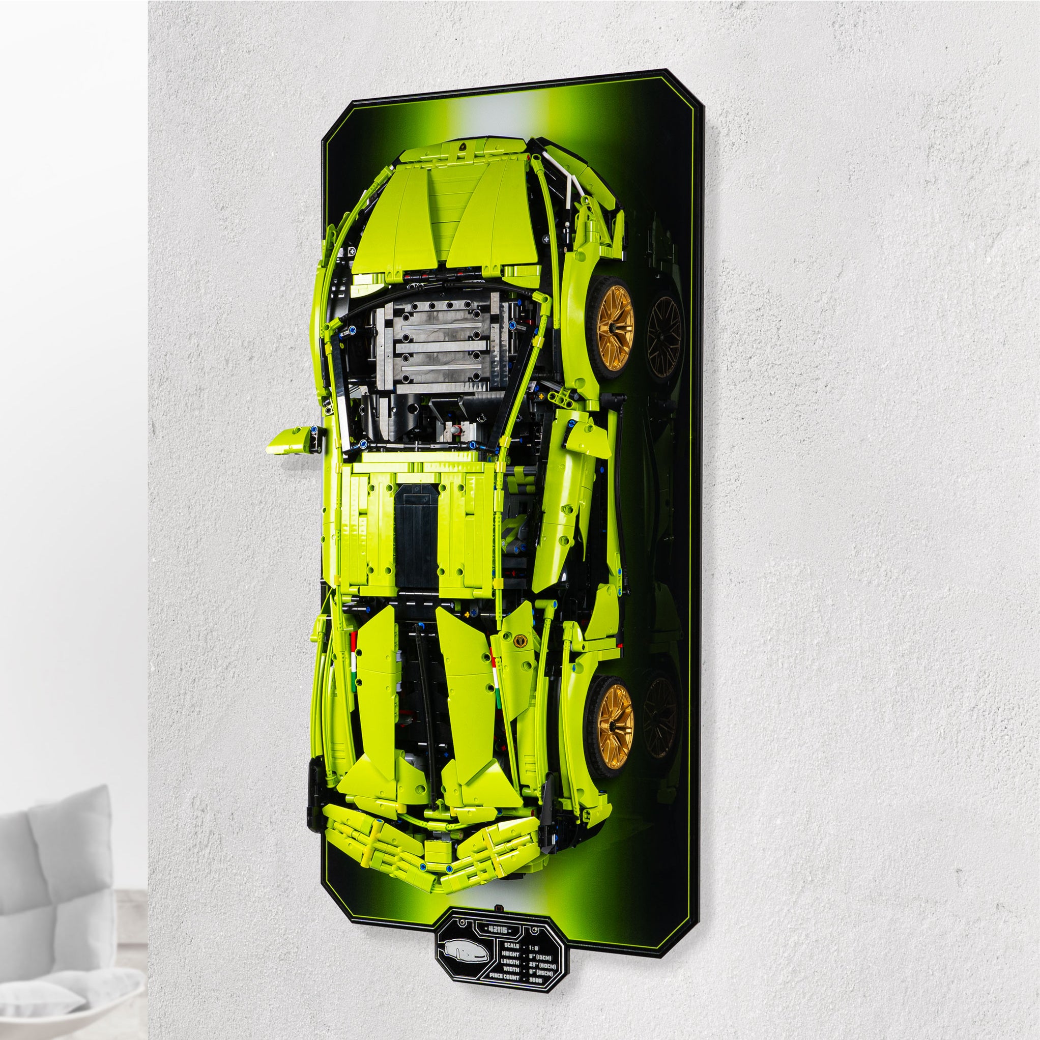 Wall Mounted Display Stand for LEGO® Technic™ Lamborghini Sián (42115 ...