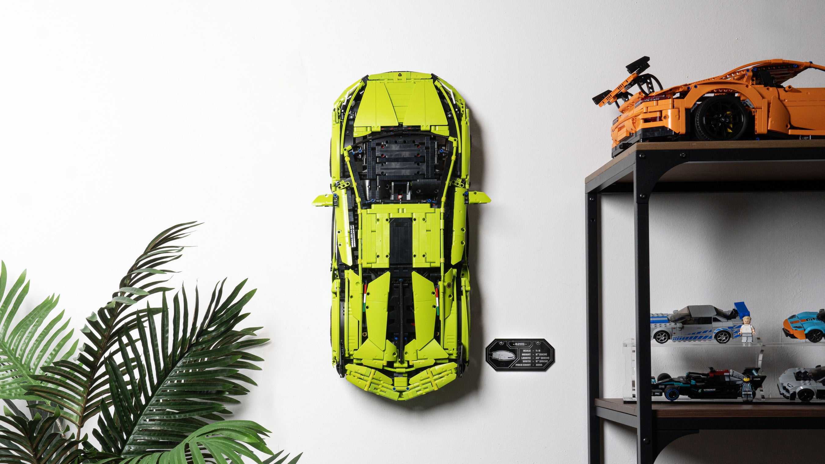 Wall Mounted Display Stand for LEGO Technic Lamborghini Sián 42115 ...