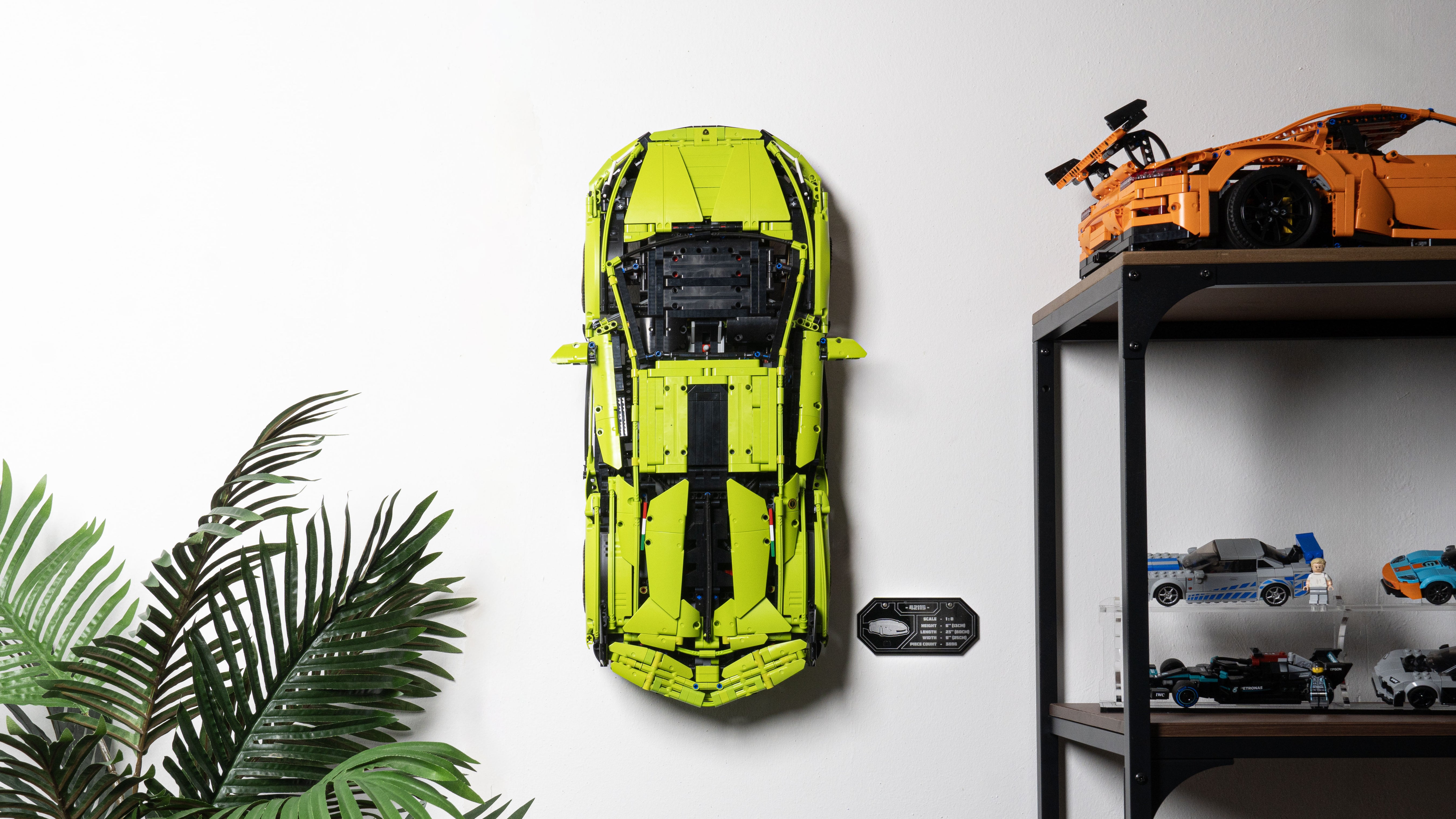 Wall Mounted Display Stand for LEGO® Technic™ Lamborghini Sián (42115 ...