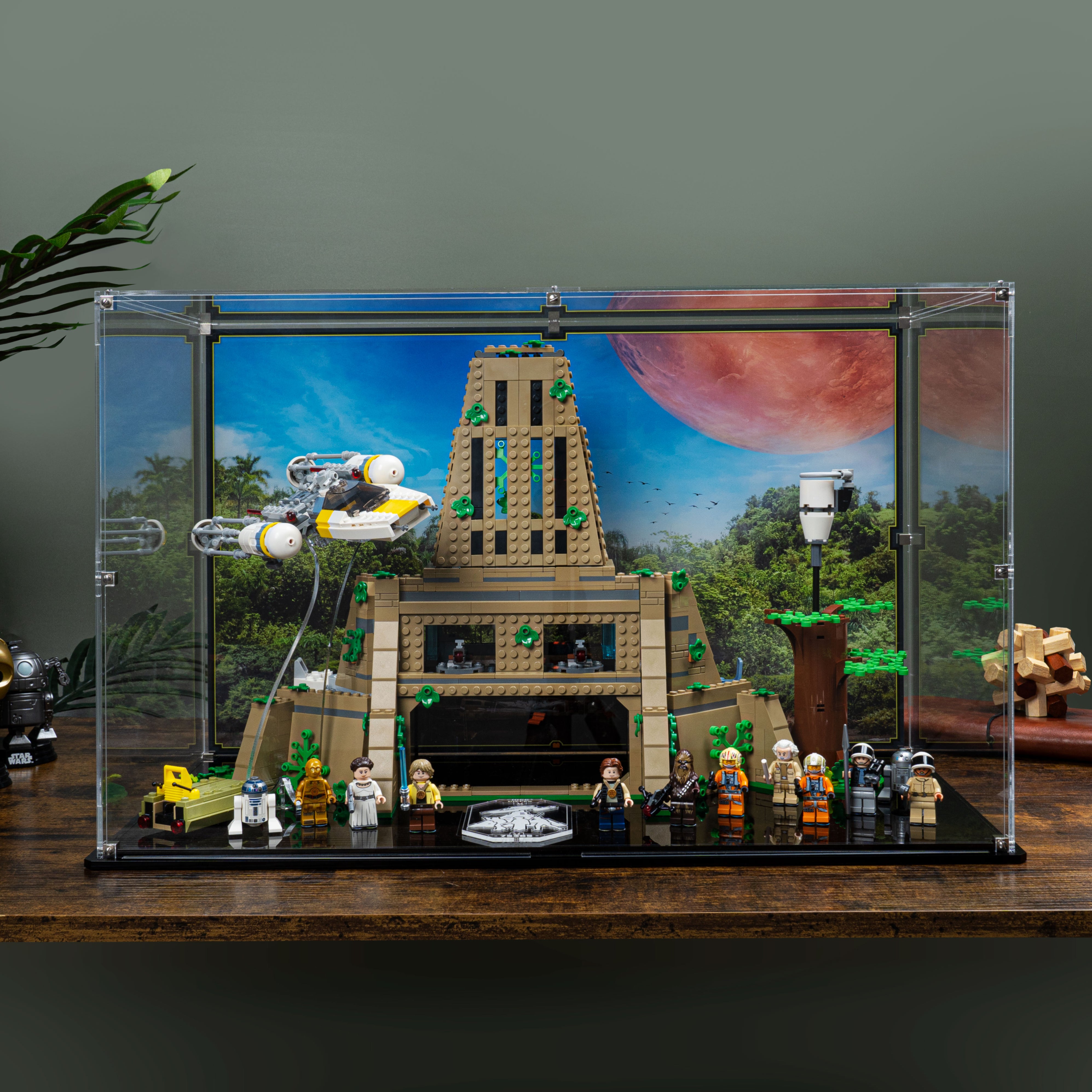 Clear Display Case for LEGO Star Wars Yavin 4 Rebel Base 75365 — Wicked ...