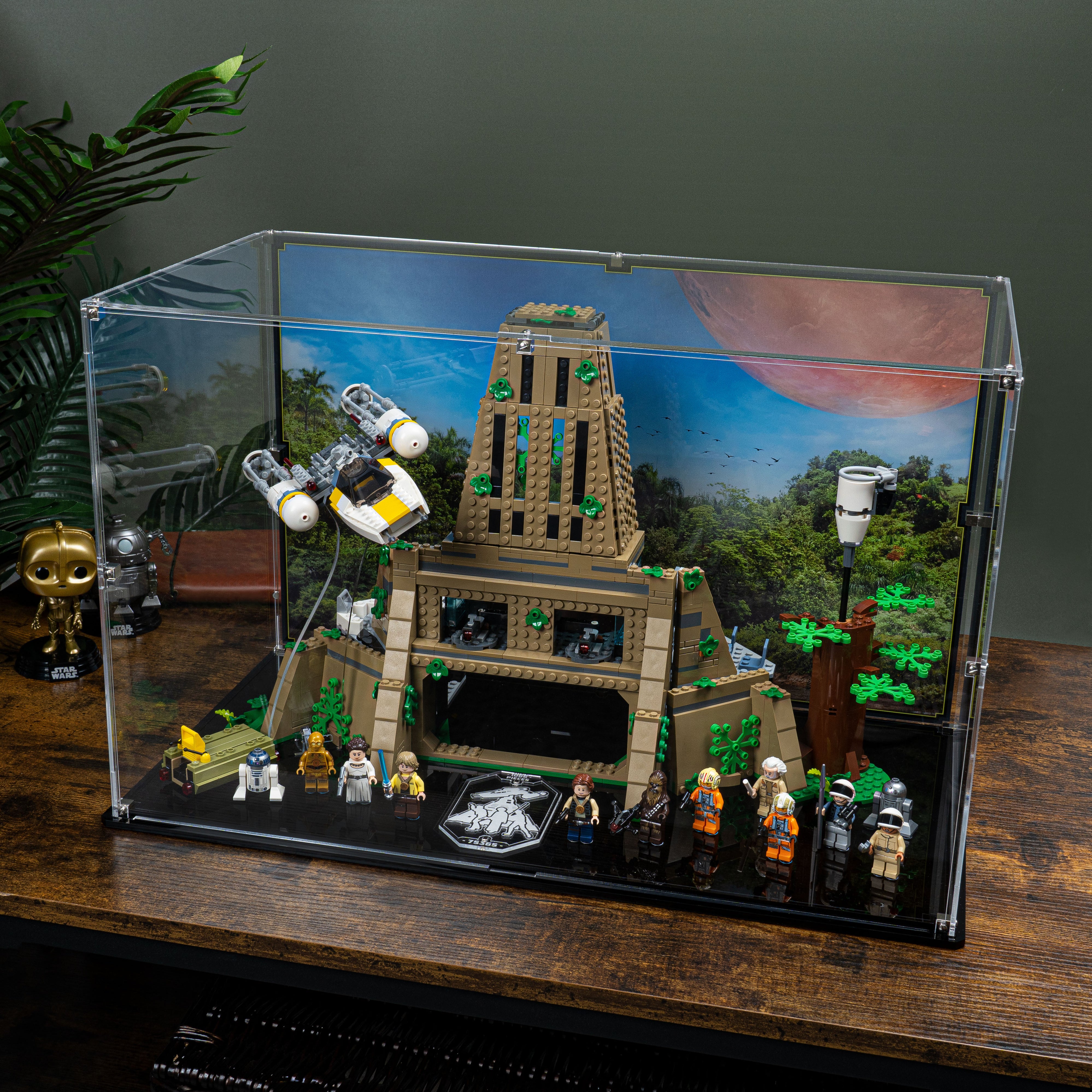 Display Case for LEGO Star Wars Yavin 4 Rebel Base 75365 — Wicked Brick