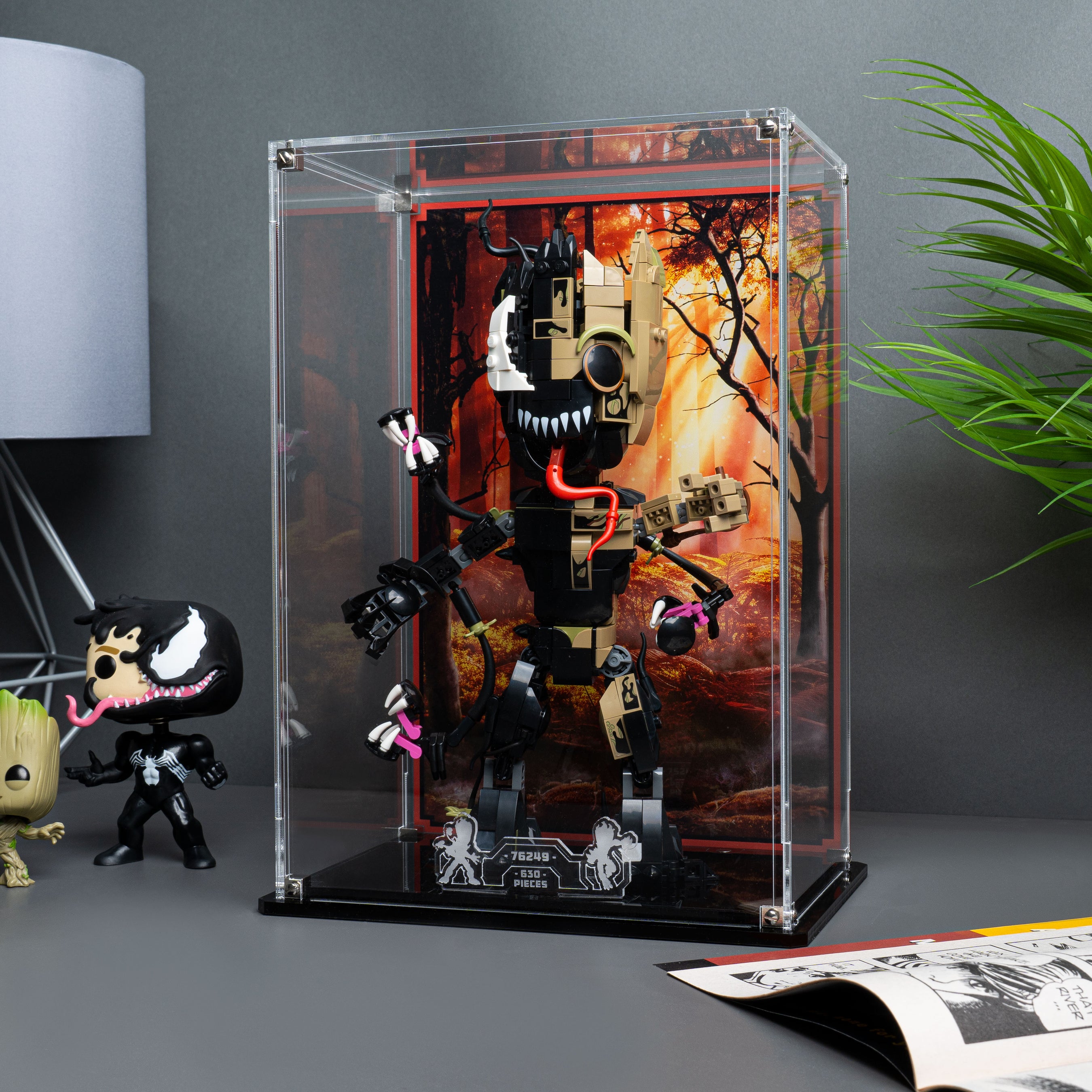 Display Case for LEGO Marvel Venomised Groot 76249 — Wicked Brick