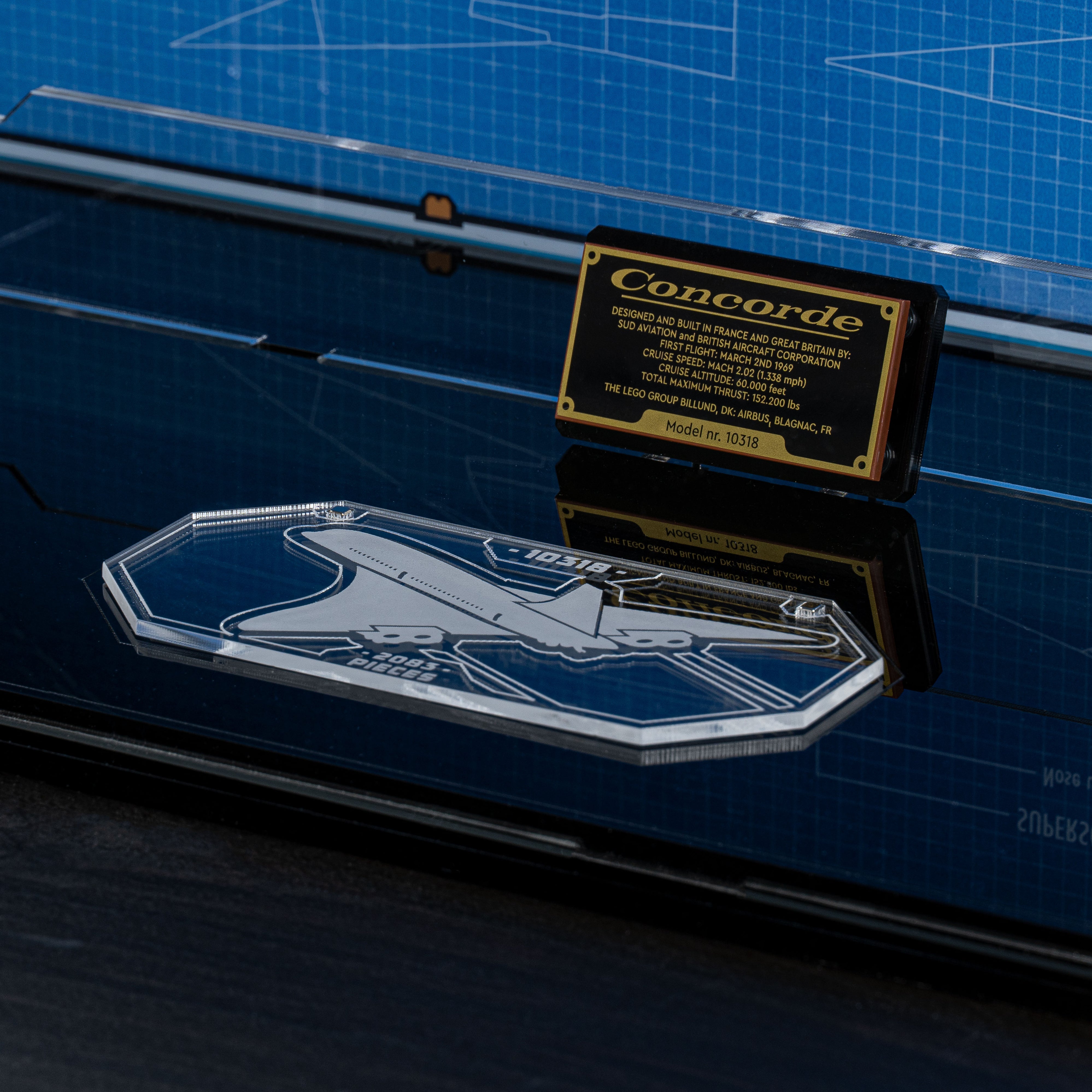 Clear Display Case for LEGO Icons Concorde 10318 — Wicked Brick